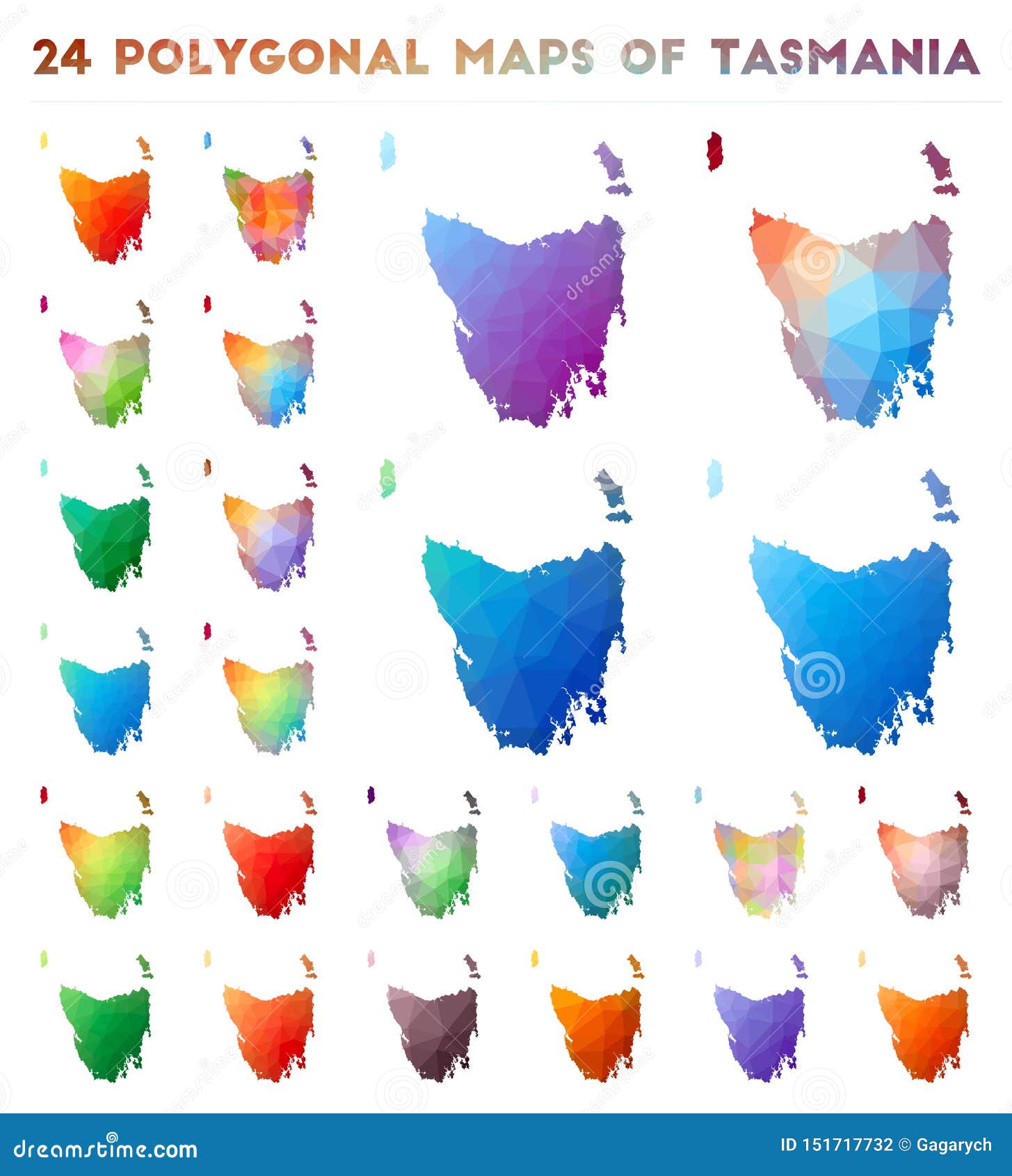 Vector Map Tasmania Combined With Universal Postal Union UPU Flag ...