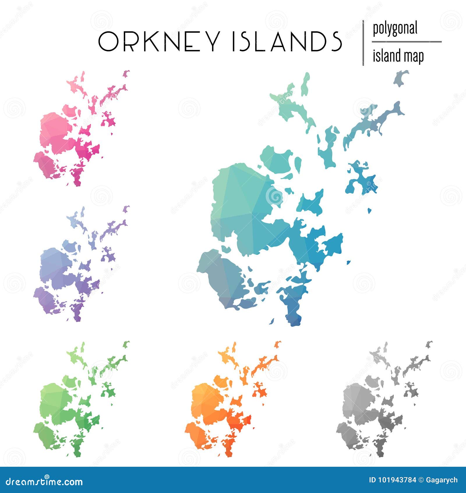 Set of Vector Polygonal Orkney Islands Maps. Stock Vector ... Set of Vector Polygonal Orkney Islands Maps. Stock Vector ...