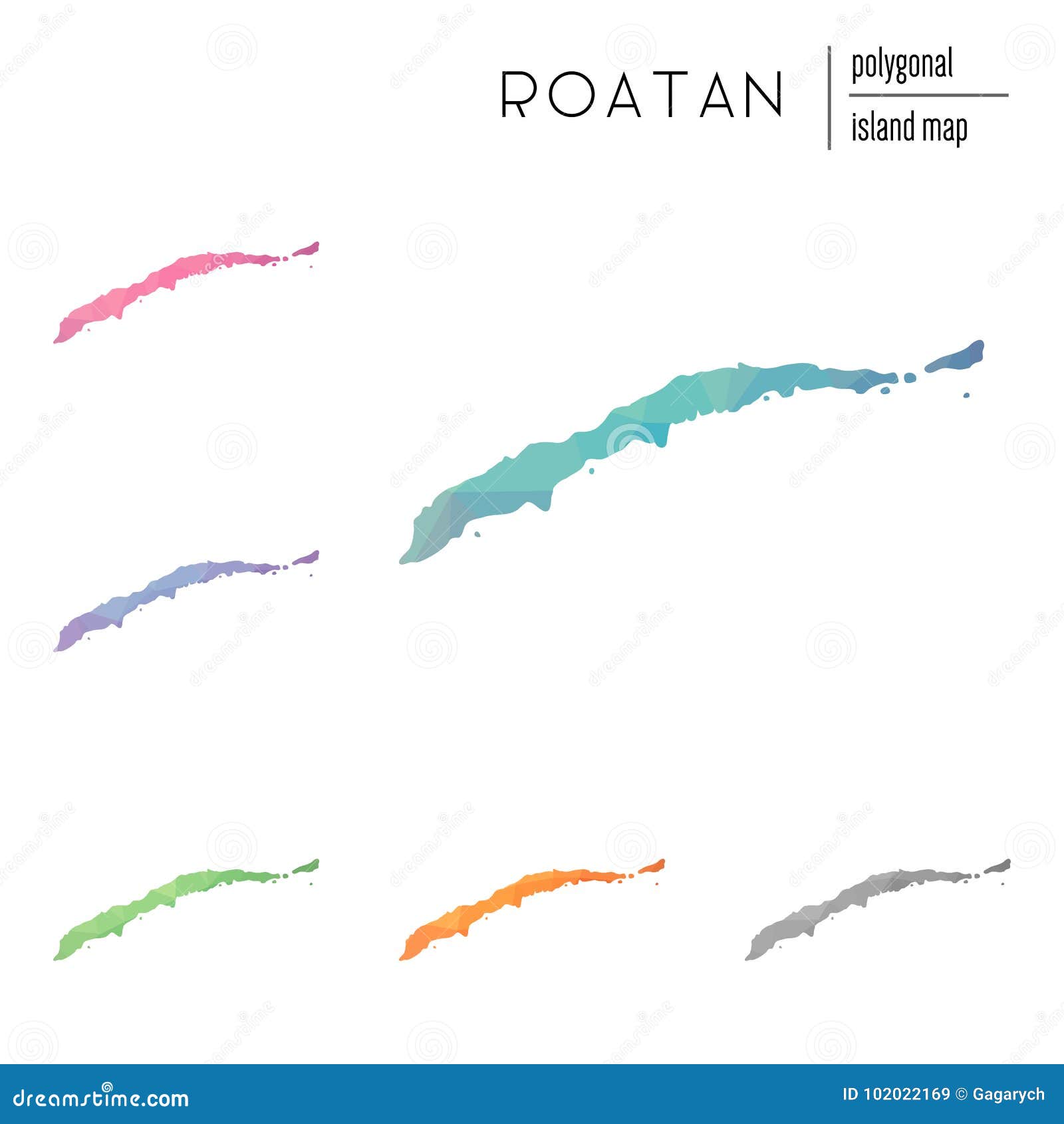 Roatan Vector Map. | CartoonDealer.com #98855626