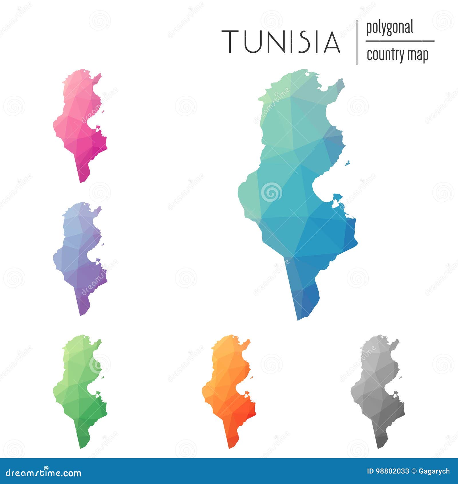 Tunisia Map Infographics Vector Template With Regions And Pointer Marks