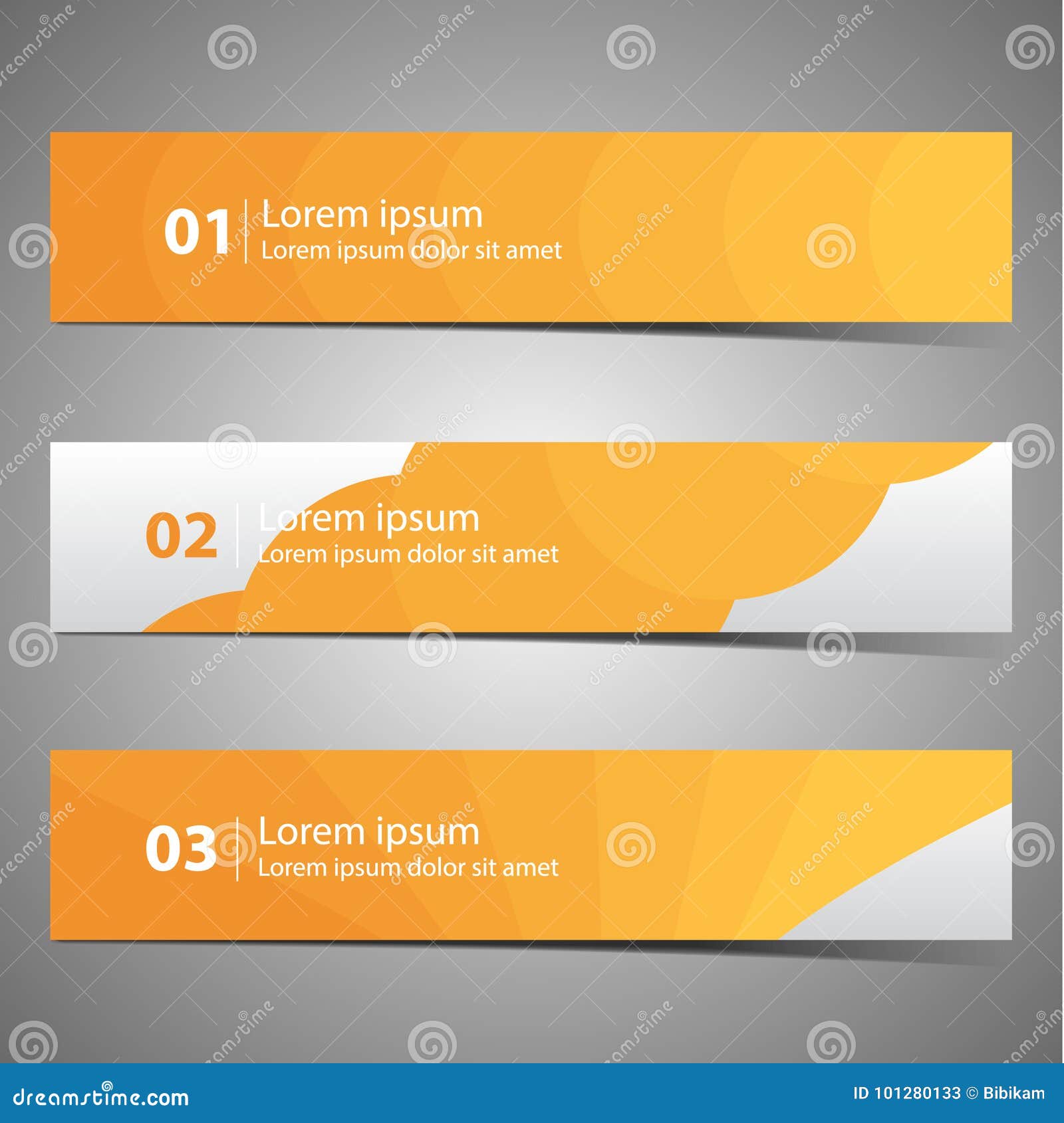 Set Vector Progress Designer Banners Stock Vector - Illustration of ...