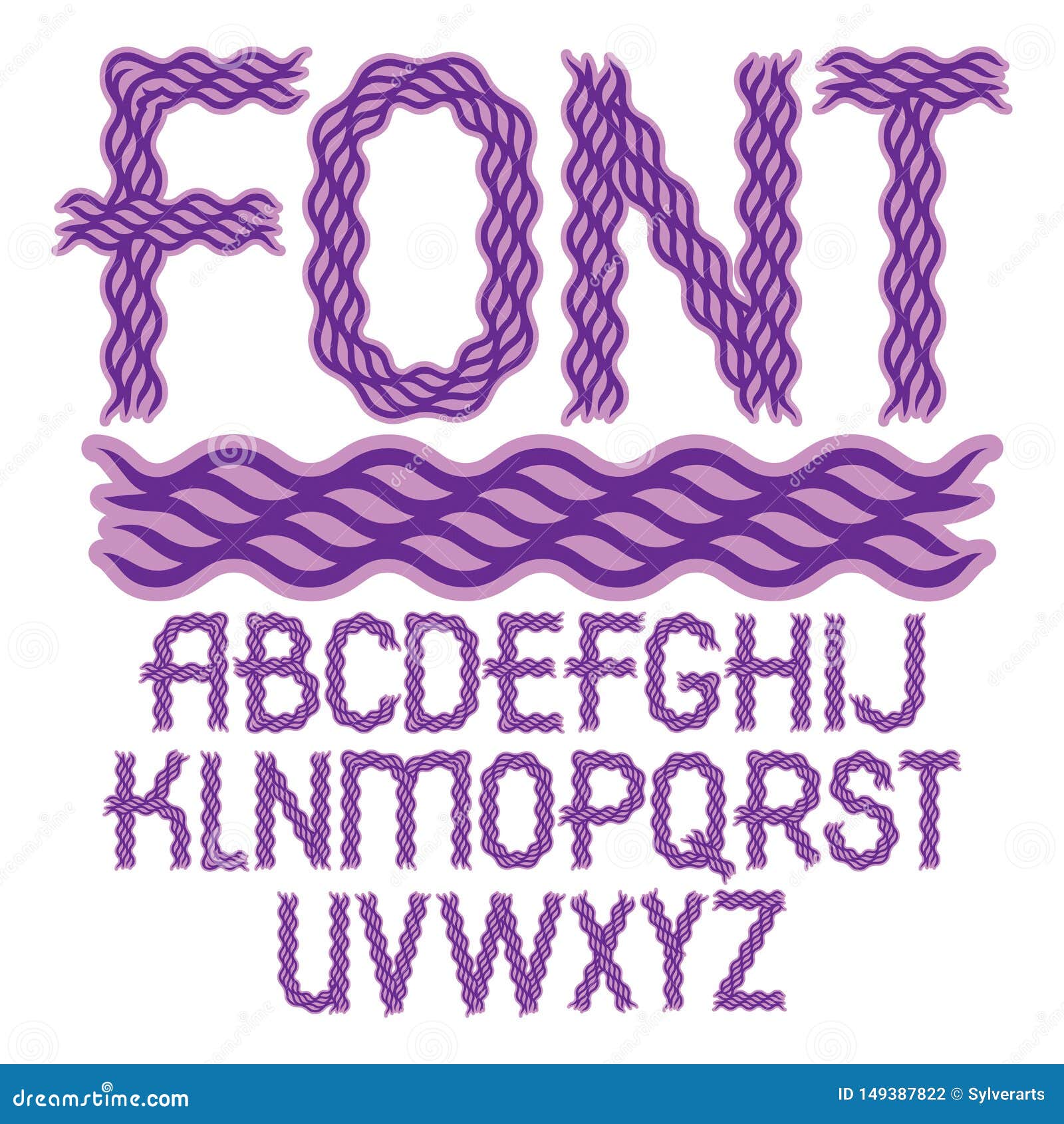 Set of Vector Regular Capital Alphabet Letters Isolated Stock Vector ...