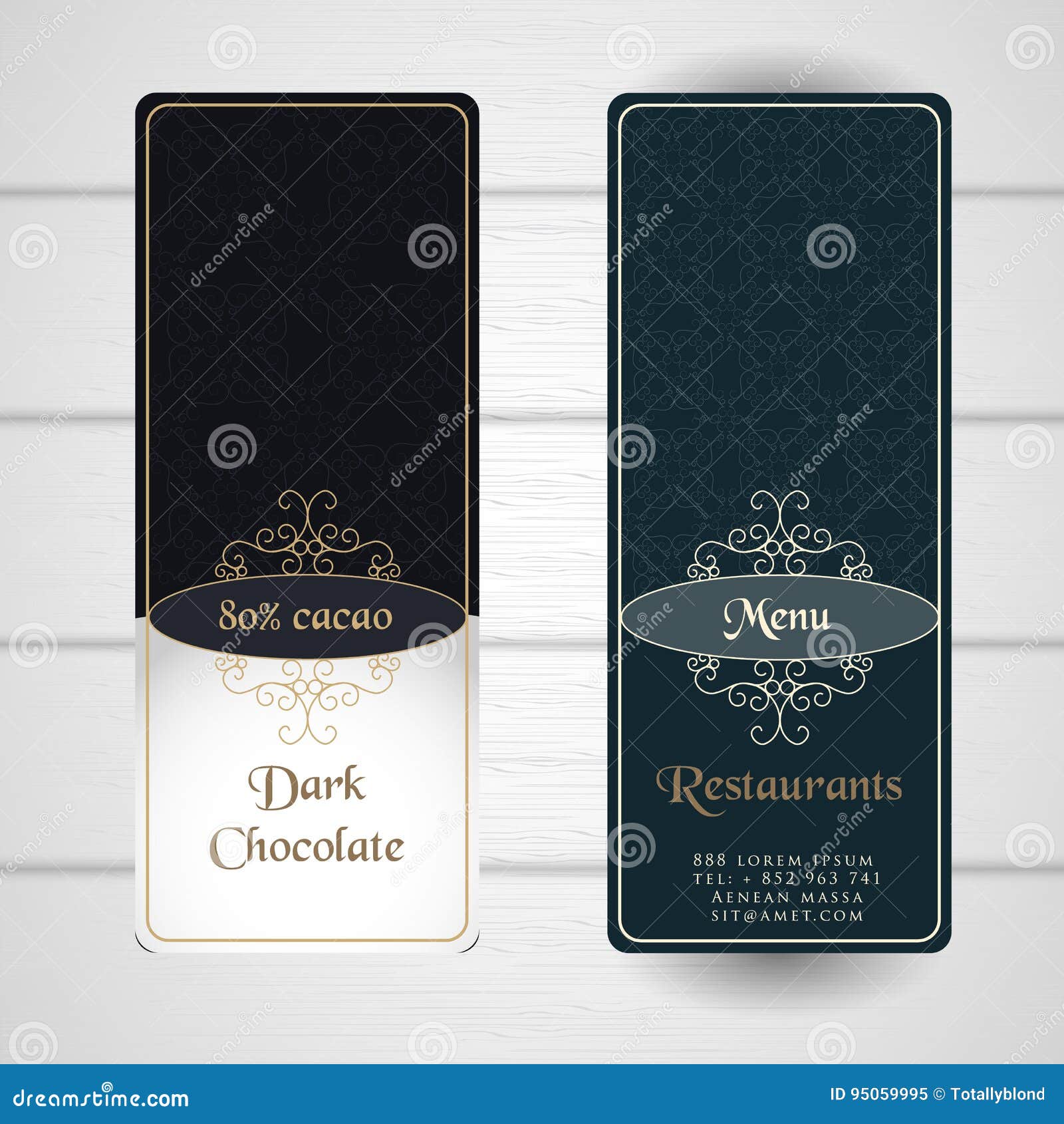 Set of Vector Restaurant Menu Western Vintage Style Stock Vector ...