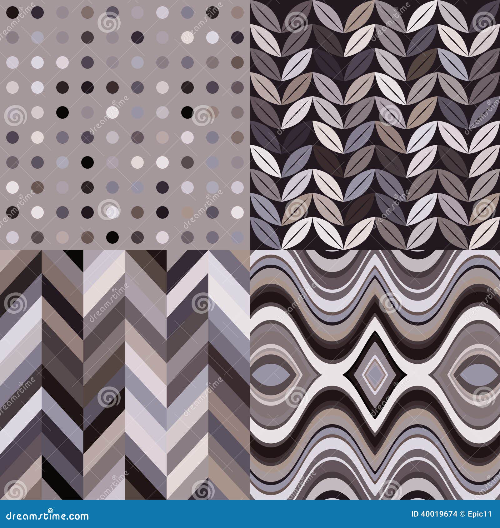 Set of Vector Retro Seamless Abstract Wavy Backgrounds Stock Vector ... Set of Vector Retro Seamless Abstract Wavy Backgrounds Stock Vector ...