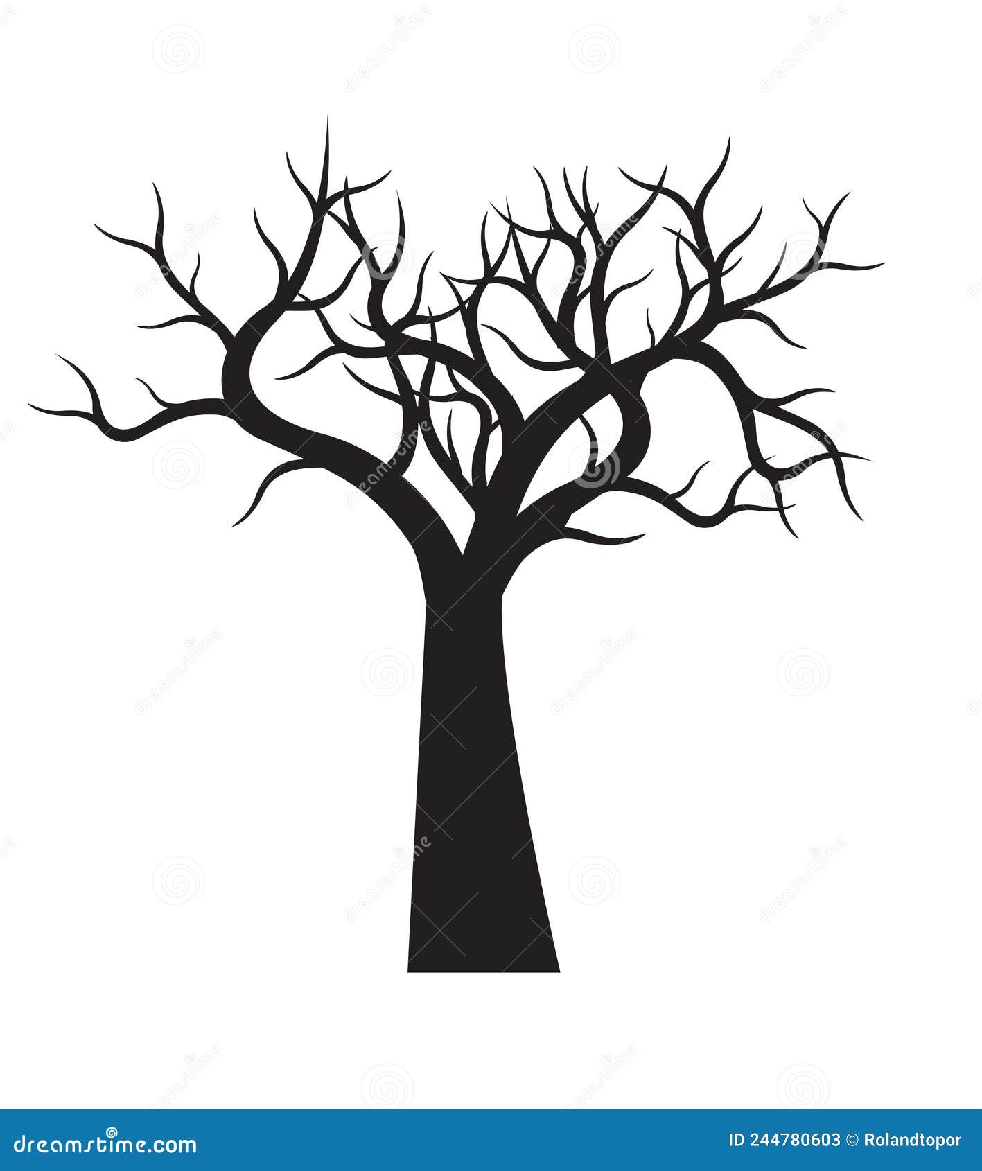 Set Vector Roots, Outline Decoration Elements. Stock Vector ...