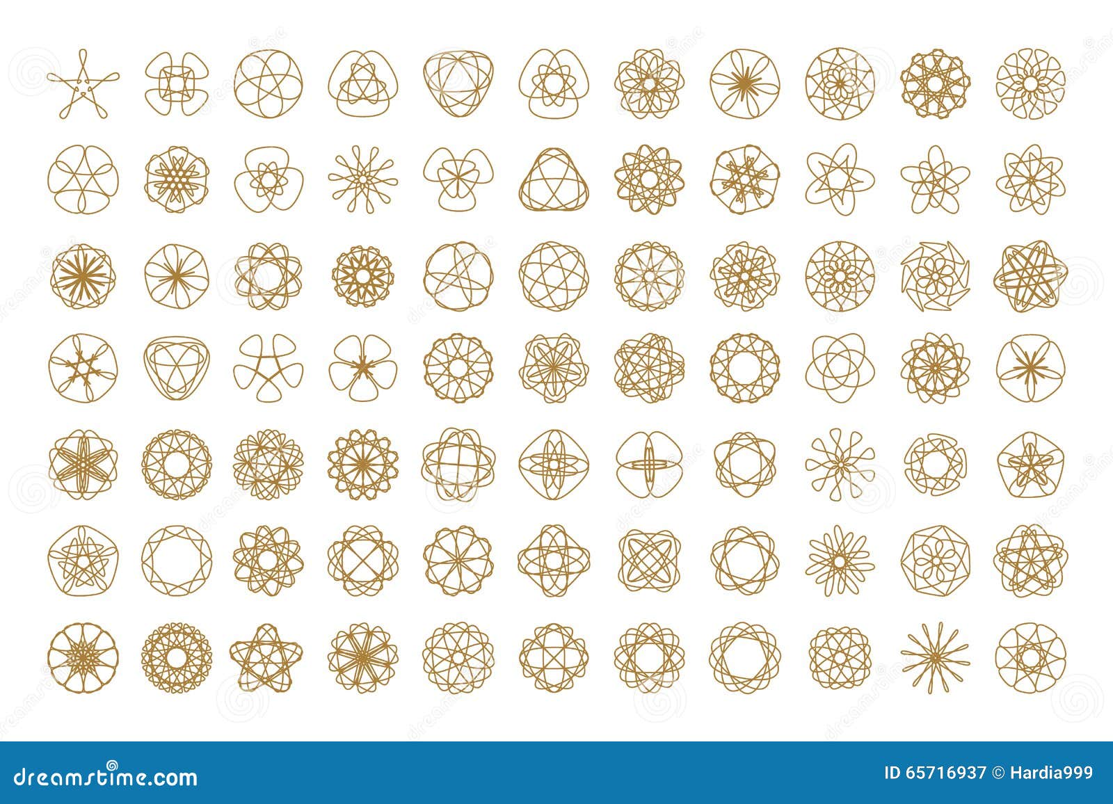 Set of Vector Round Design Elements. Stock Vector - Illustration of ...
