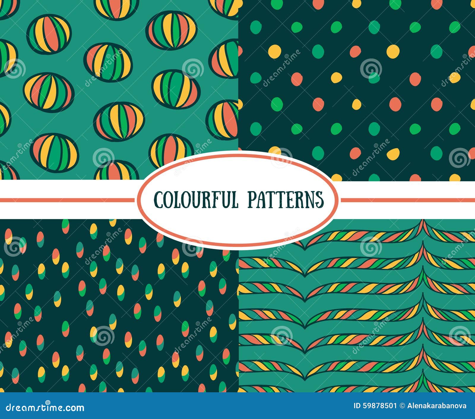 Bright Retro Pattern Royalty-Free Stock Photo | CartoonDealer.com #8266953