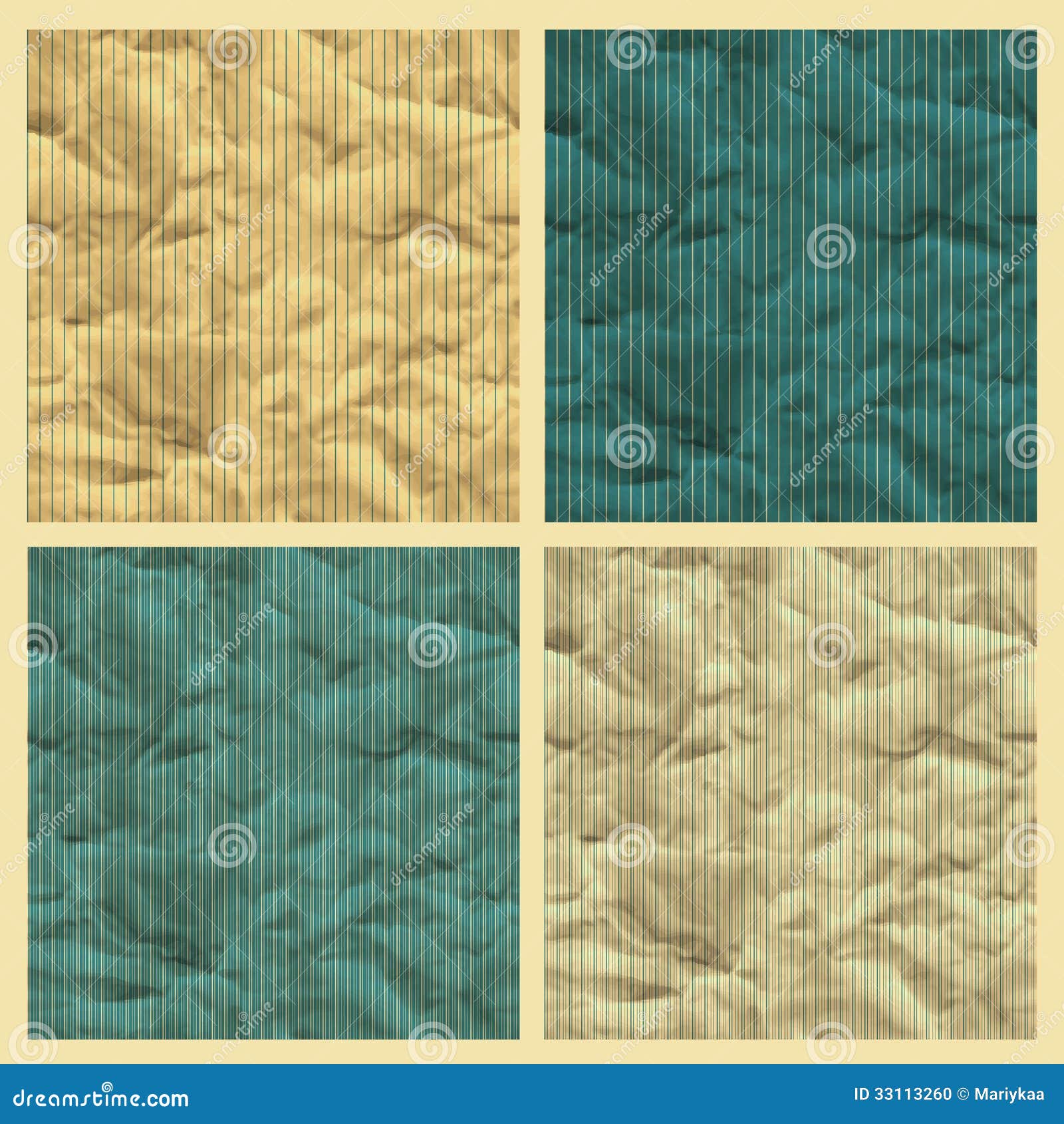 Set of Vector Seamless Pattern, Craft Paper Stock Vector - Illustration ...
