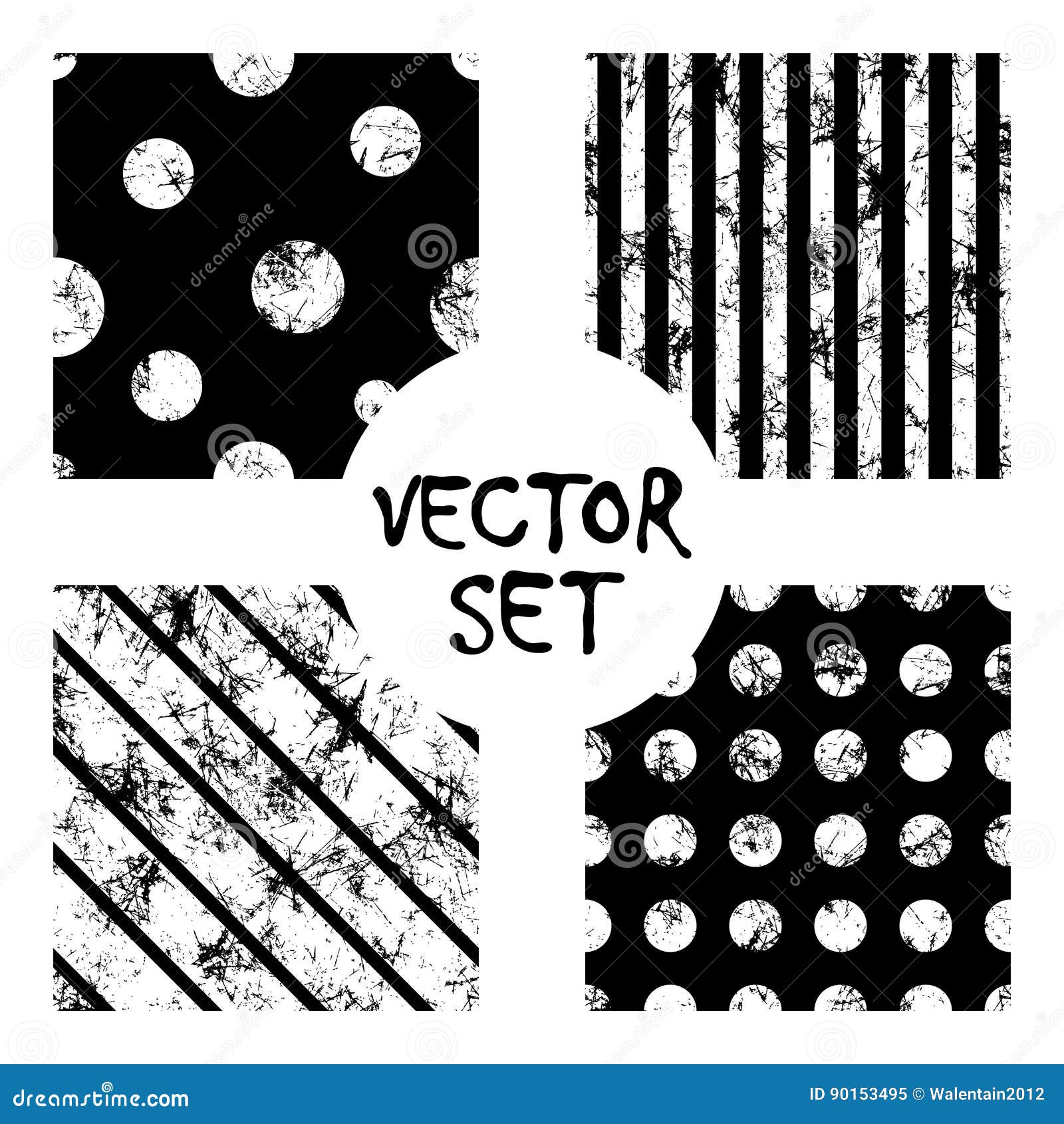 Black White Circles Texture Stock Illustrations – 35,757 Black White ...