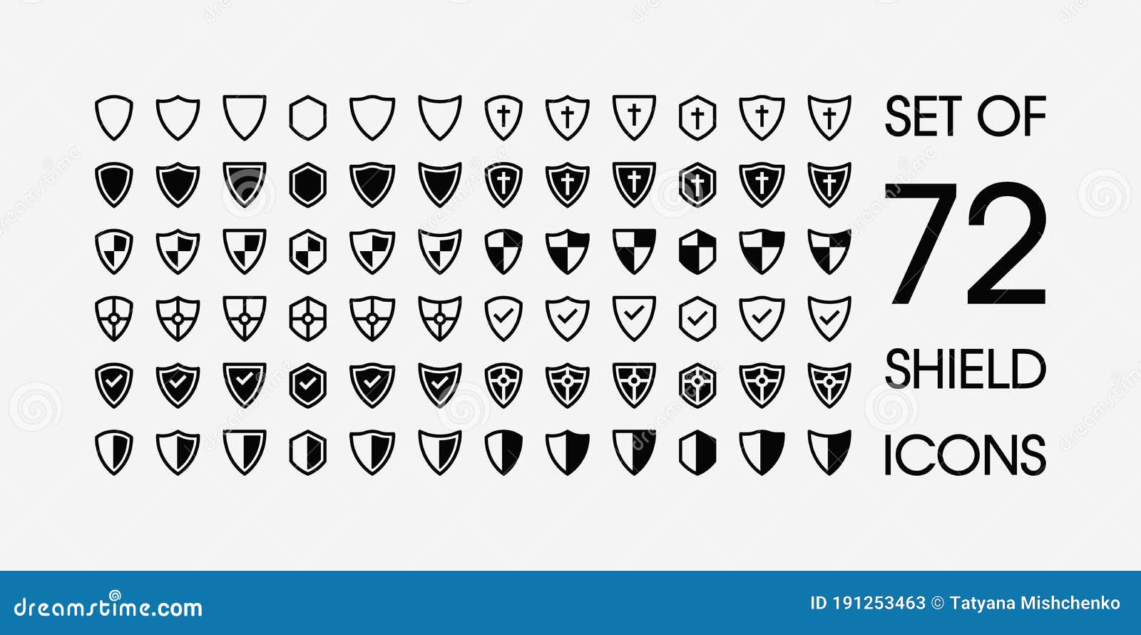 Vector Set Of Shields | CartoonDealer.com #23492436