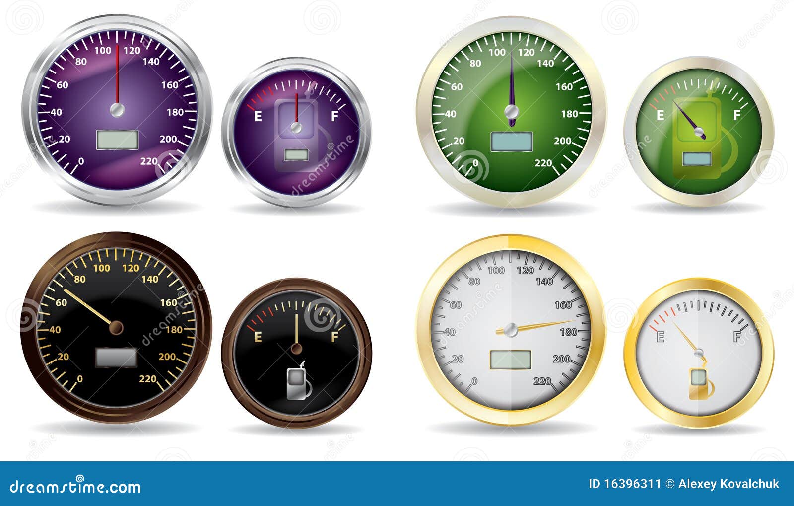 Vector Speedometer Scale From Green To Red With Arrow And Text Low ...