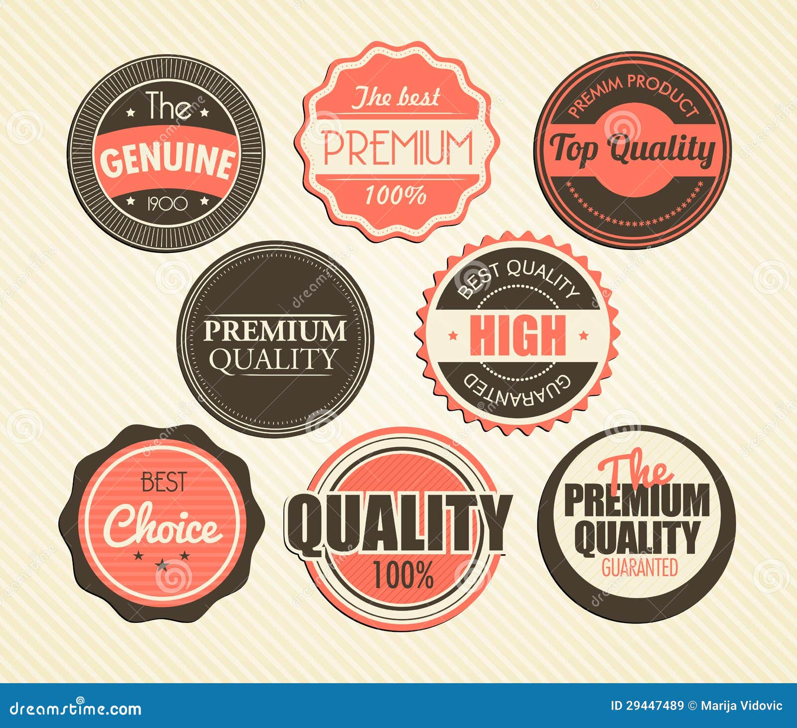 Set of vector stickers stock vector. Illustration of objects - 29447489