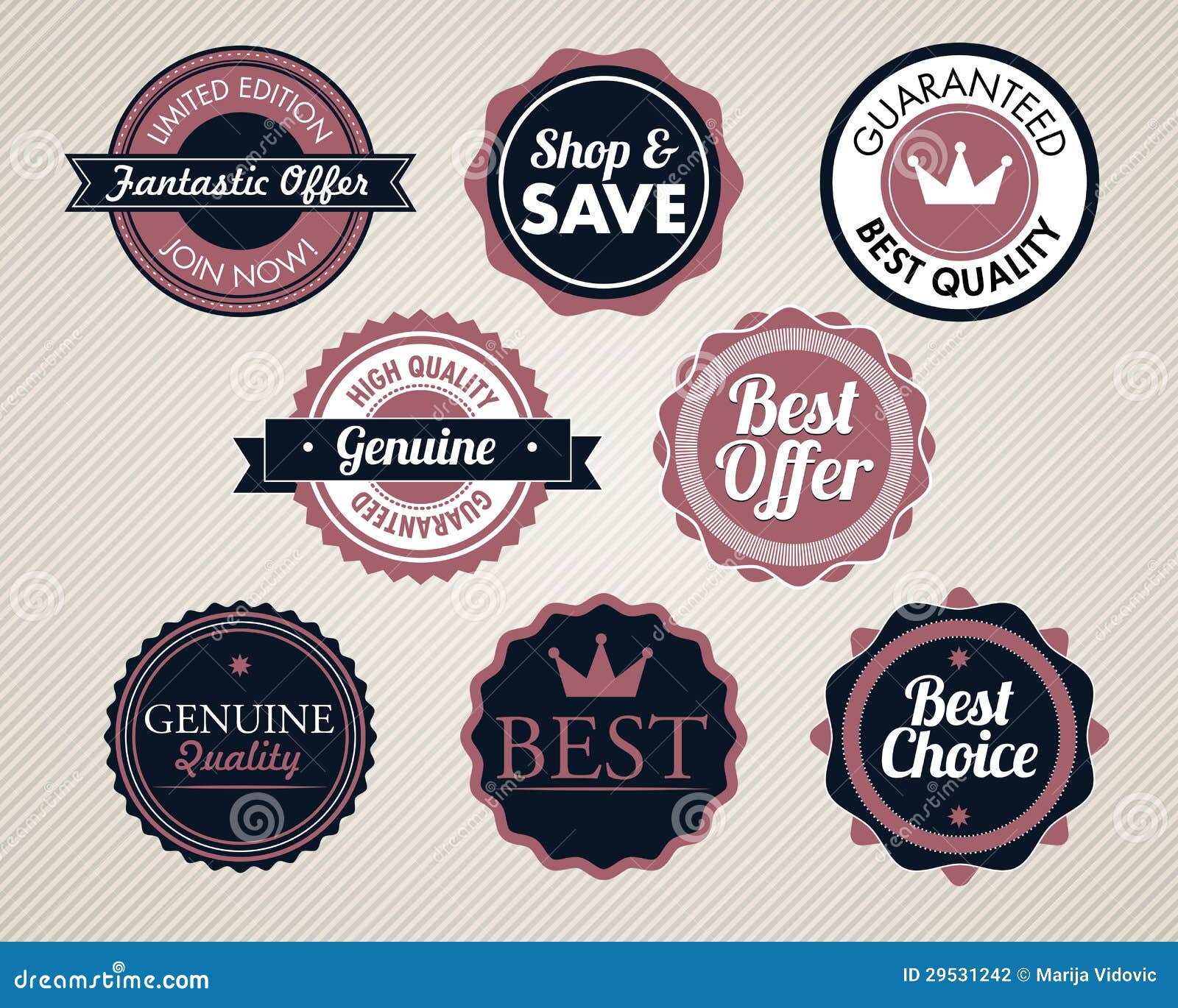 Set of vector stickers stock vector. Illustration of product - 29531242