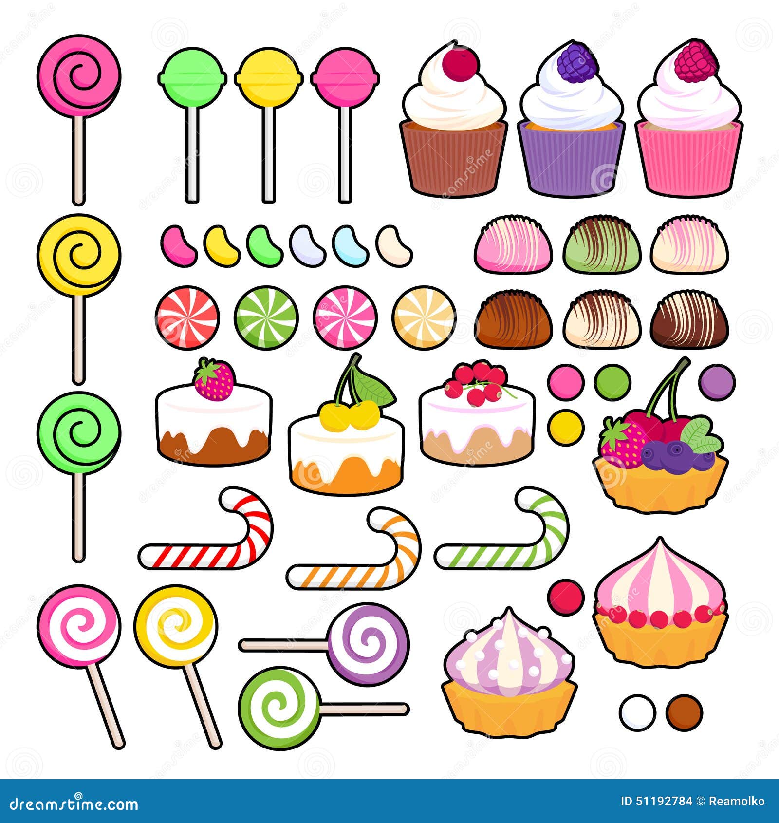 Vector Sweets. | CartoonDealer.com #81905578