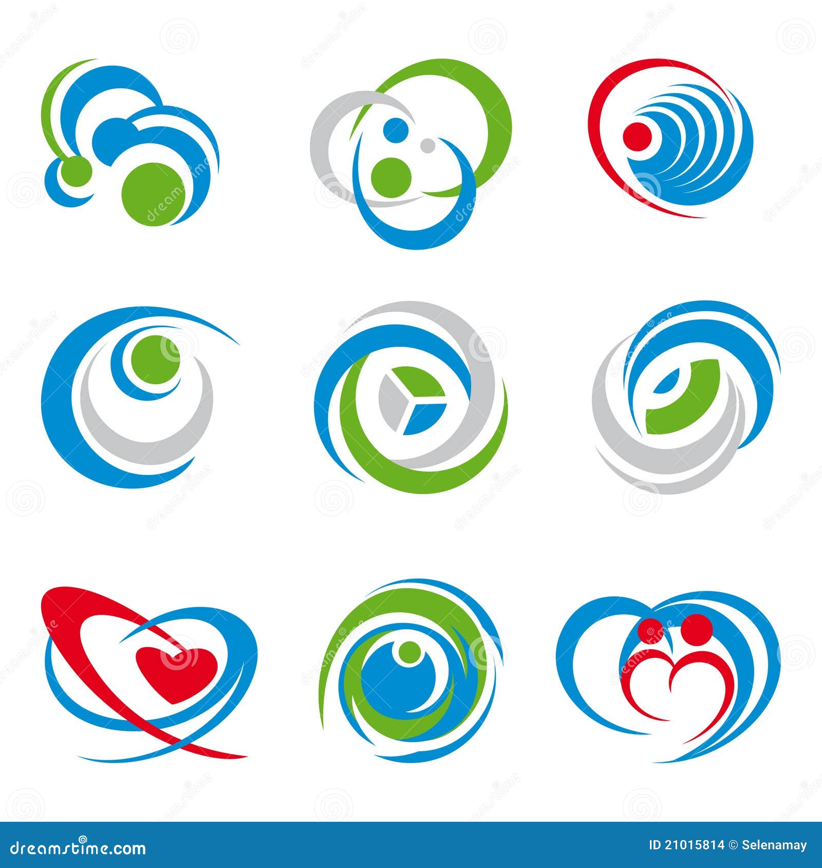 Set of vector symbols stock vector. Illustration of isolated - 21015814