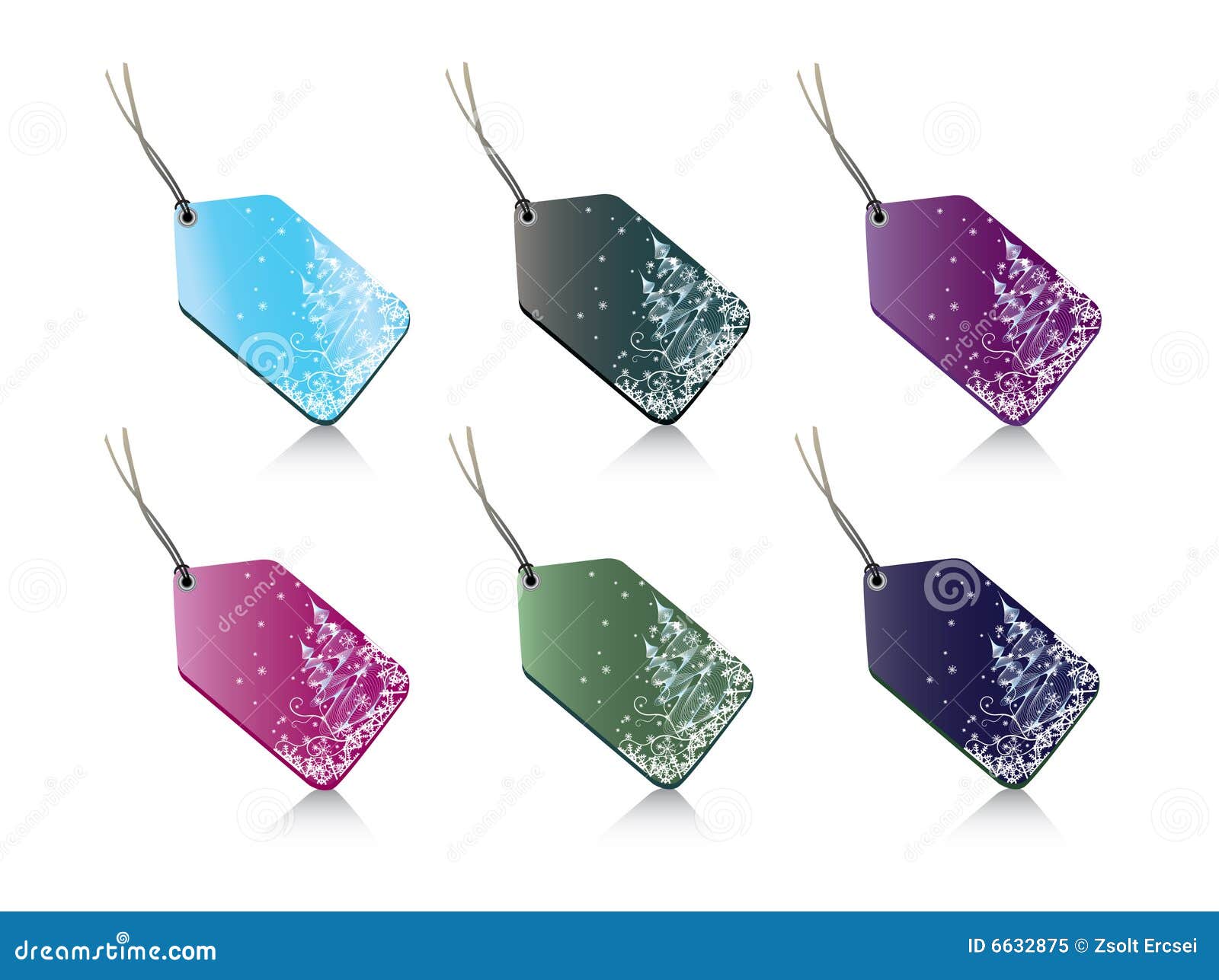 Set of vector tags stock vector. Illustration of poster - 6632875
