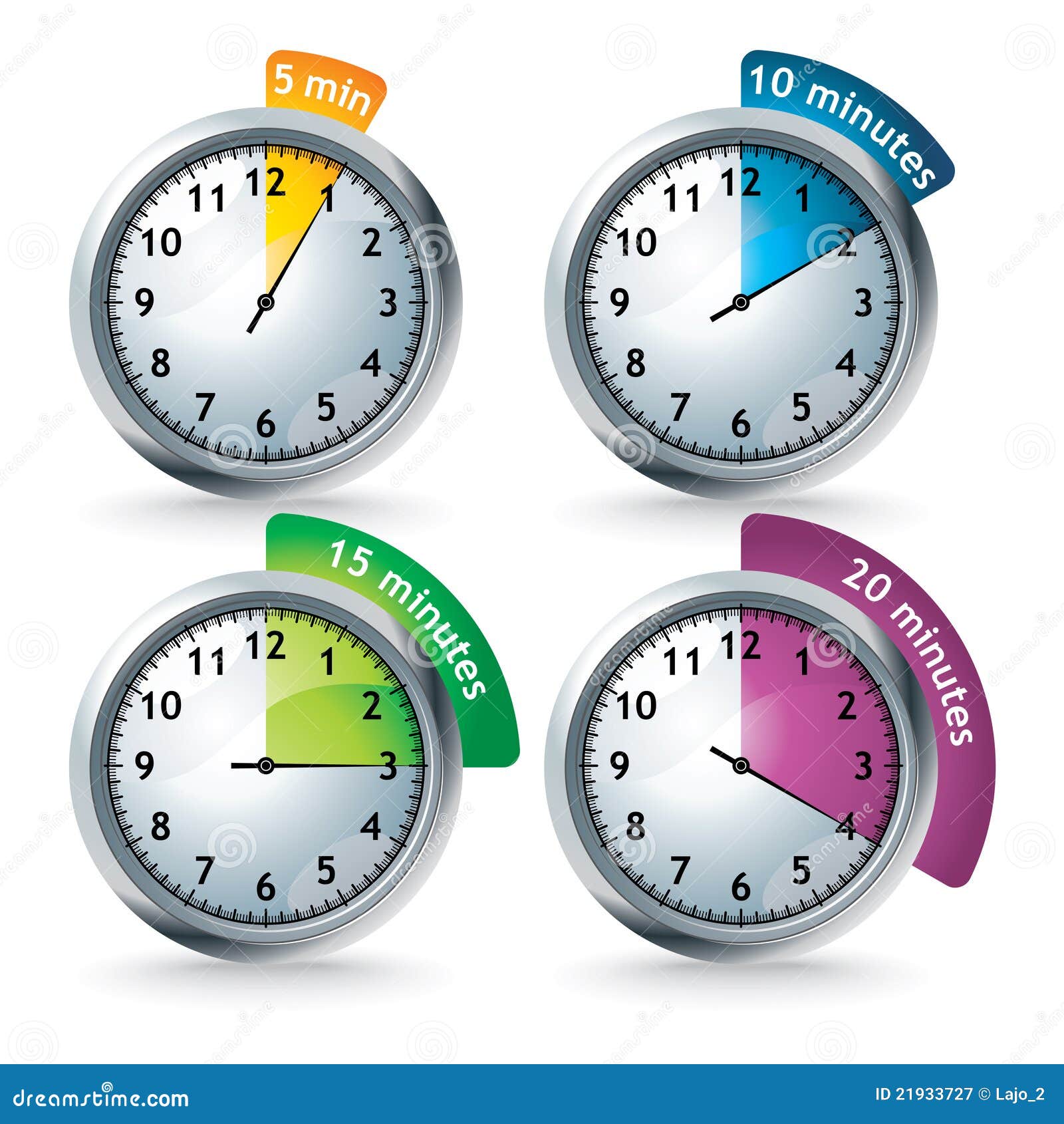 Set of vector timers stock vector. Illustration of hand - 21933727