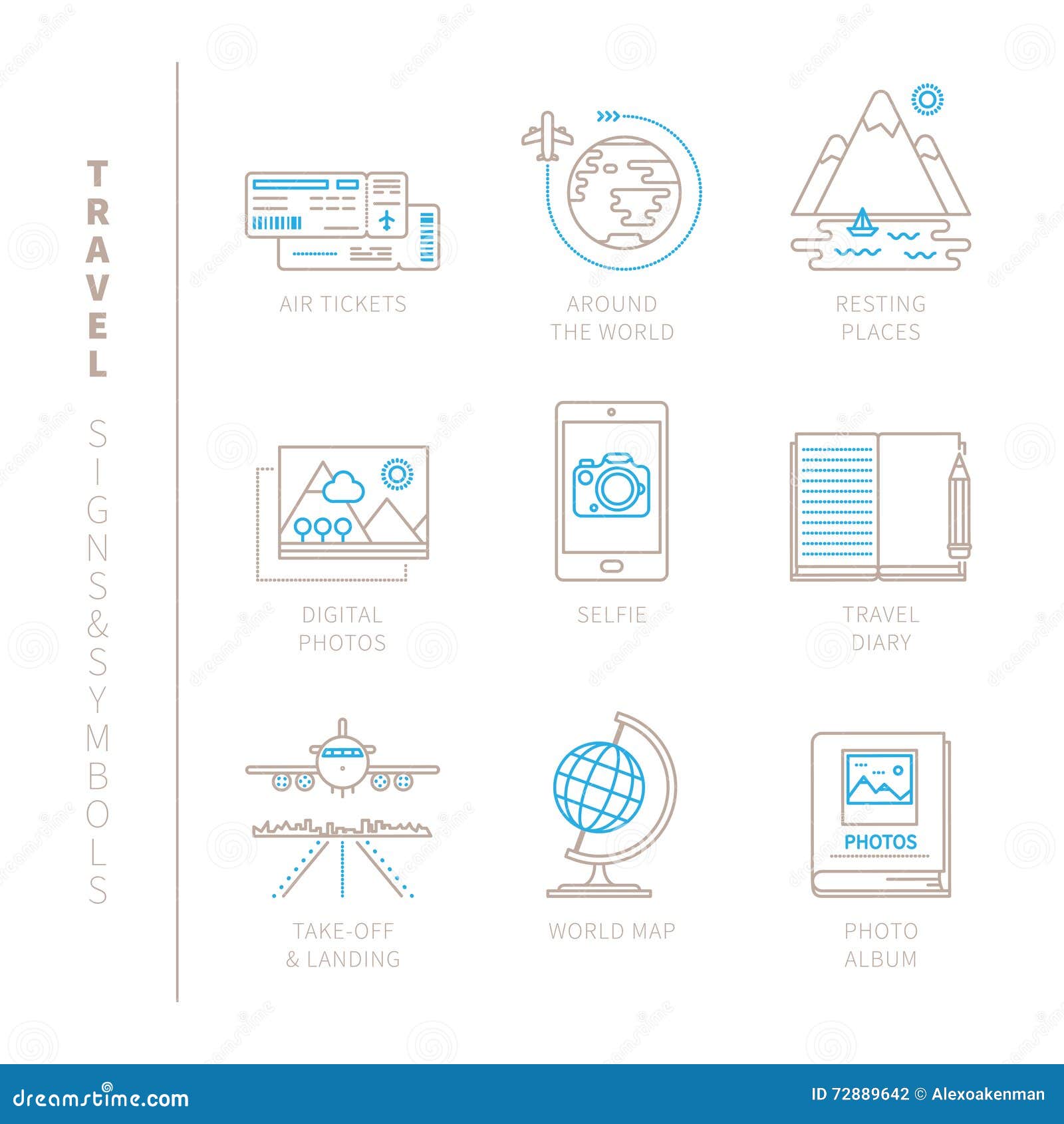 World Map Mono Color High Detail Separated All Countries Cartoon Vector ...