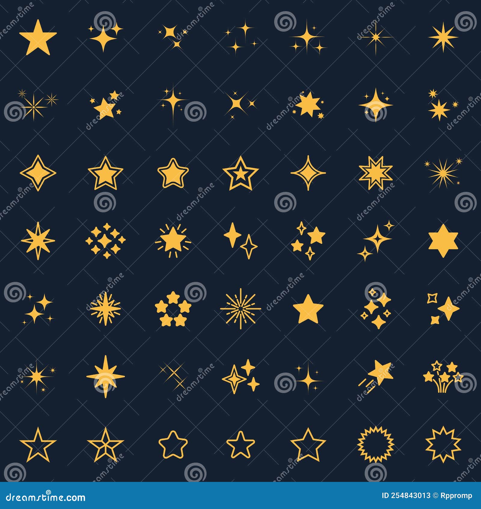 Set of Vector Yellow Stars Background, for Web and Web Design Stock ...