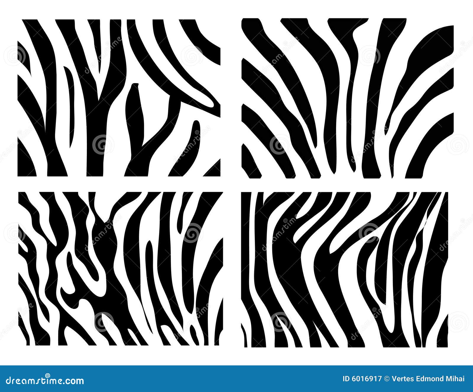 Set Of Vector Zebra Texture | CartoonDealer.com #8151994