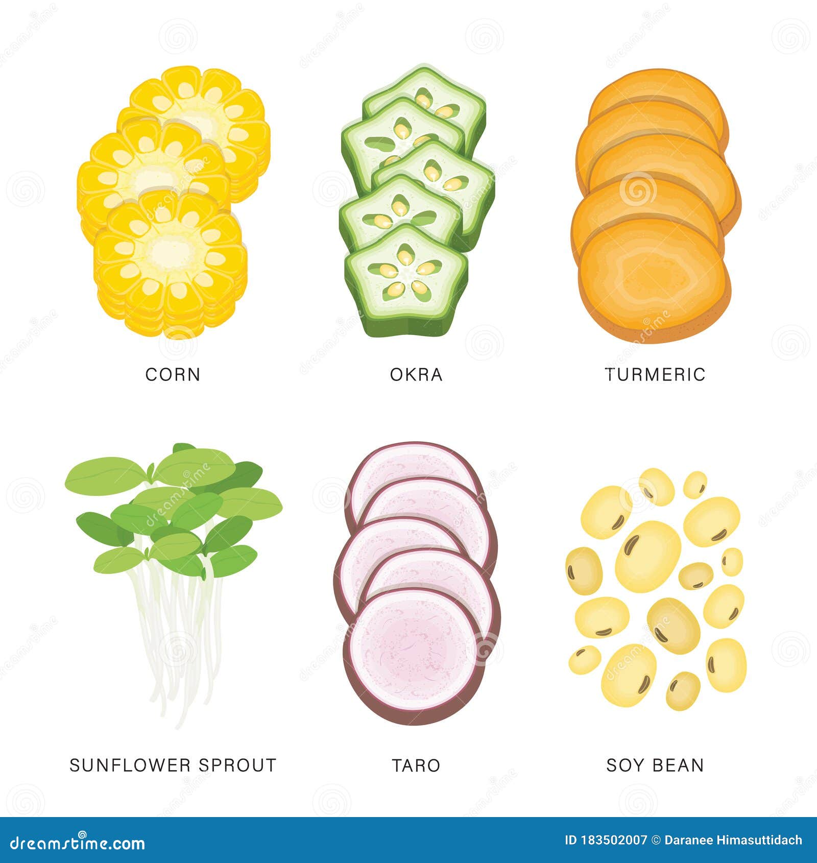 Okra Infographic Label And Her Health Benefits Royalty-Free Stock Image ...