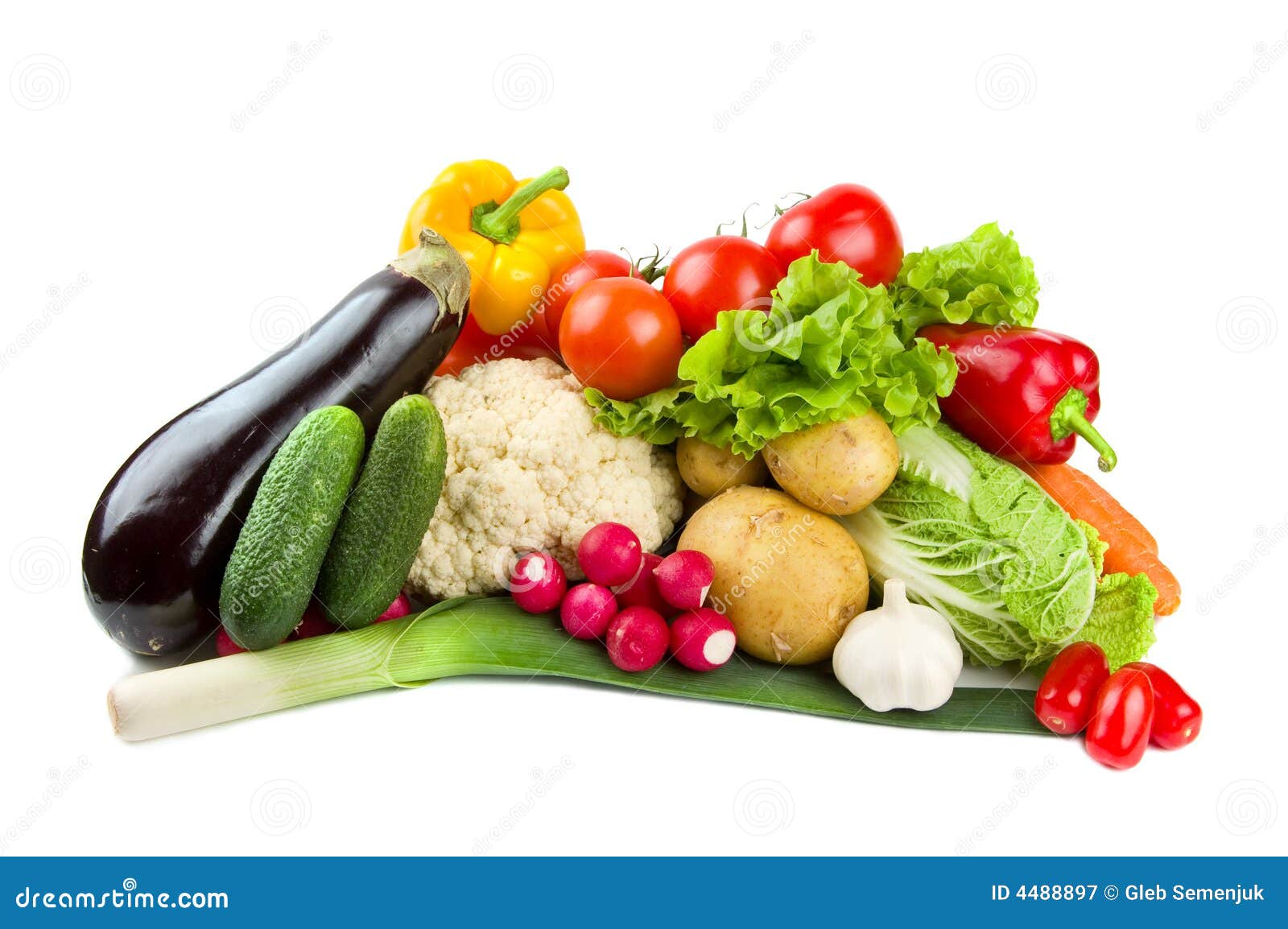 Set of vegetables stock image. Image of garlic, paprika - 4488897