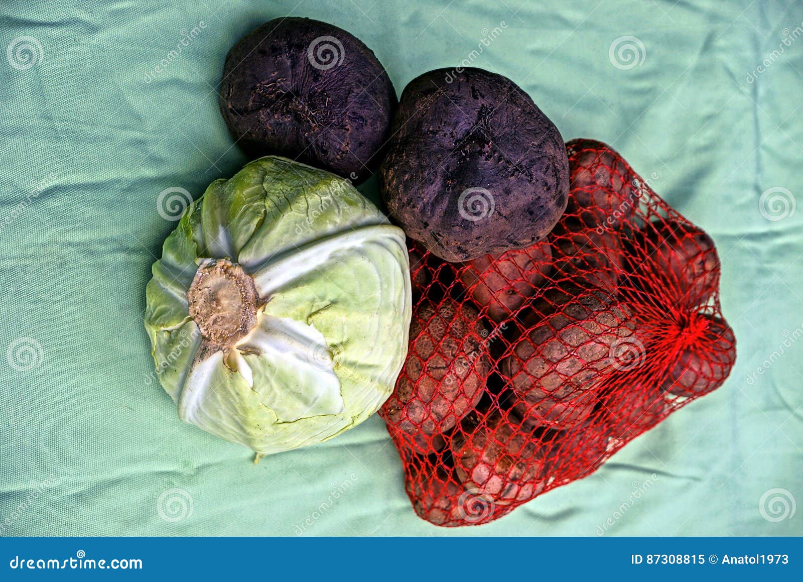 Set of Vegetables on Crumpled Matter Stock Image - Image of crop ...