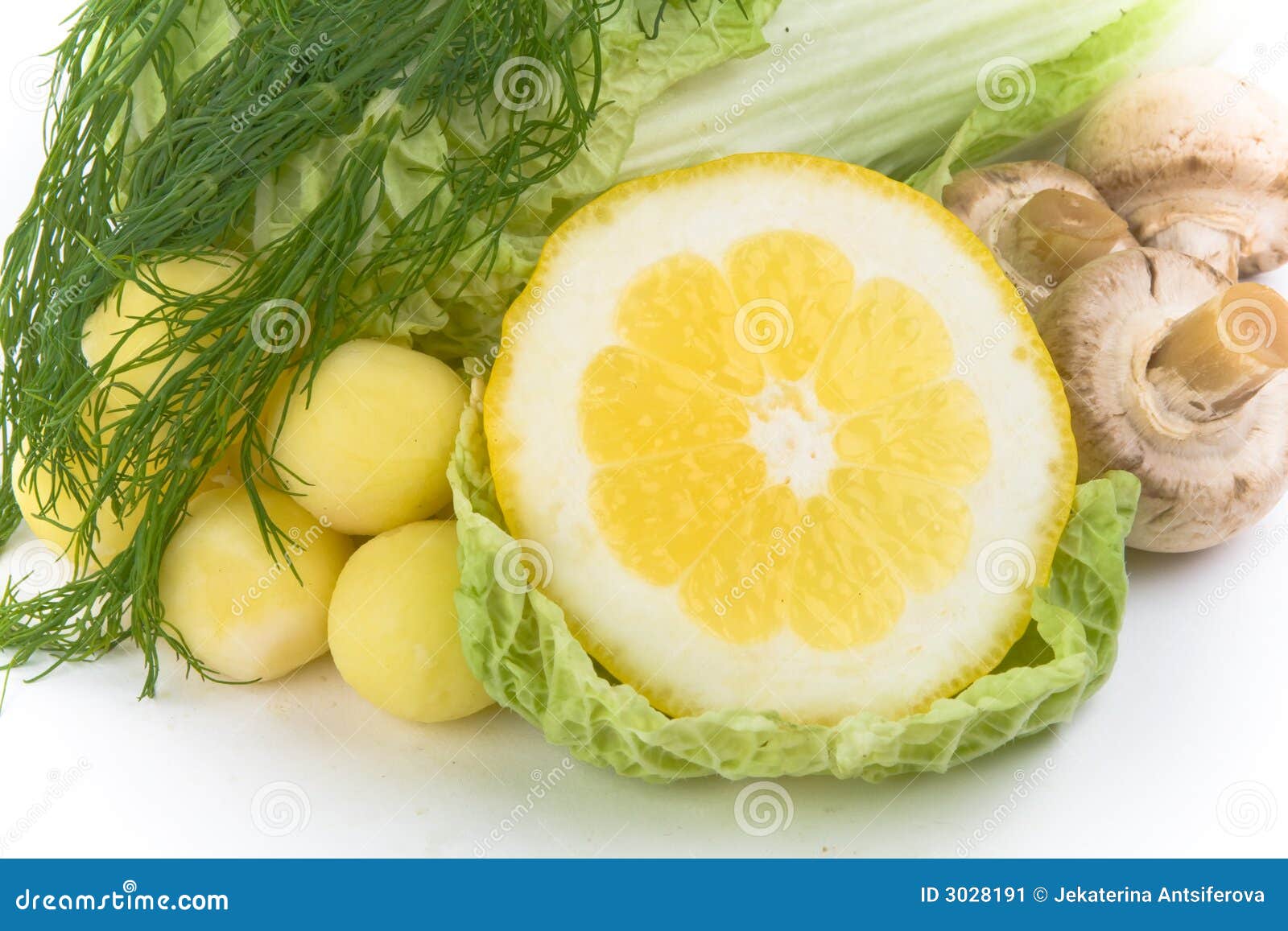Set of Vegetables with Lemon Stock Image - Image of mushrooms, autumn ...