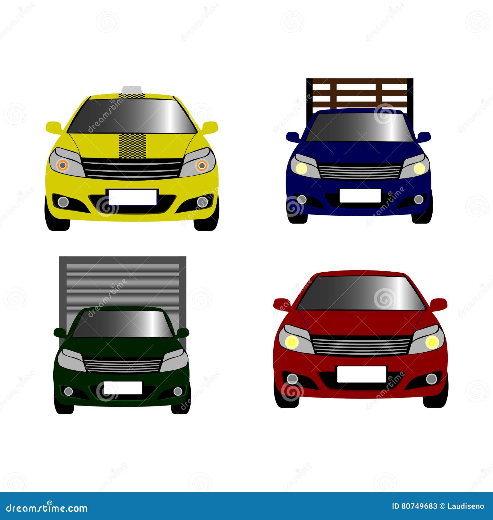 Set of vehicles stock illustration. Illustration of delivery - 80749683