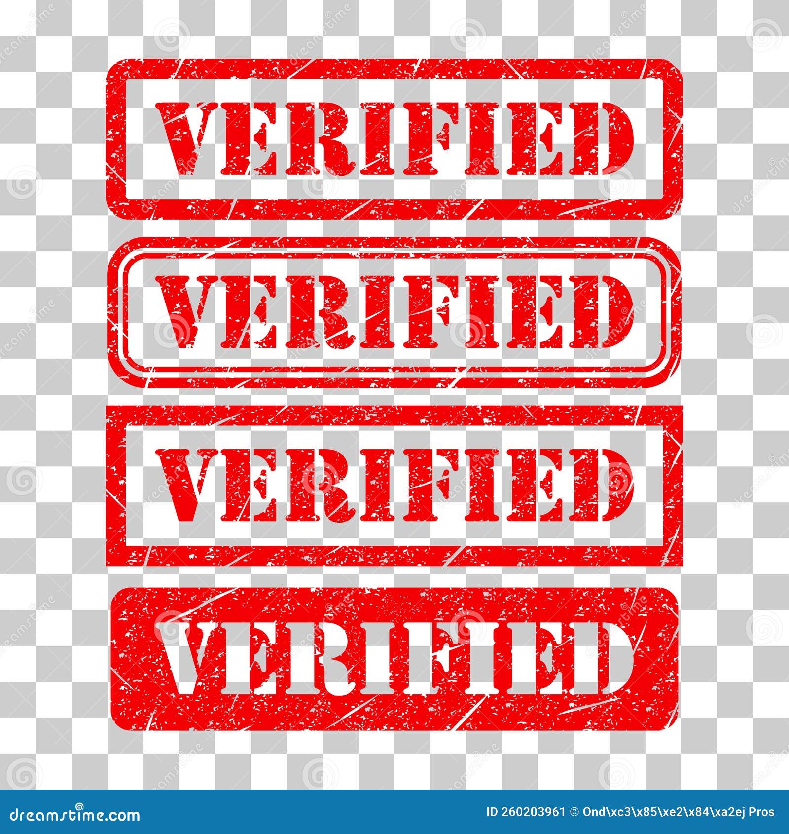 Set of Verified Stamp Symbol, Label Sticker Sign Button, Text Banner ...