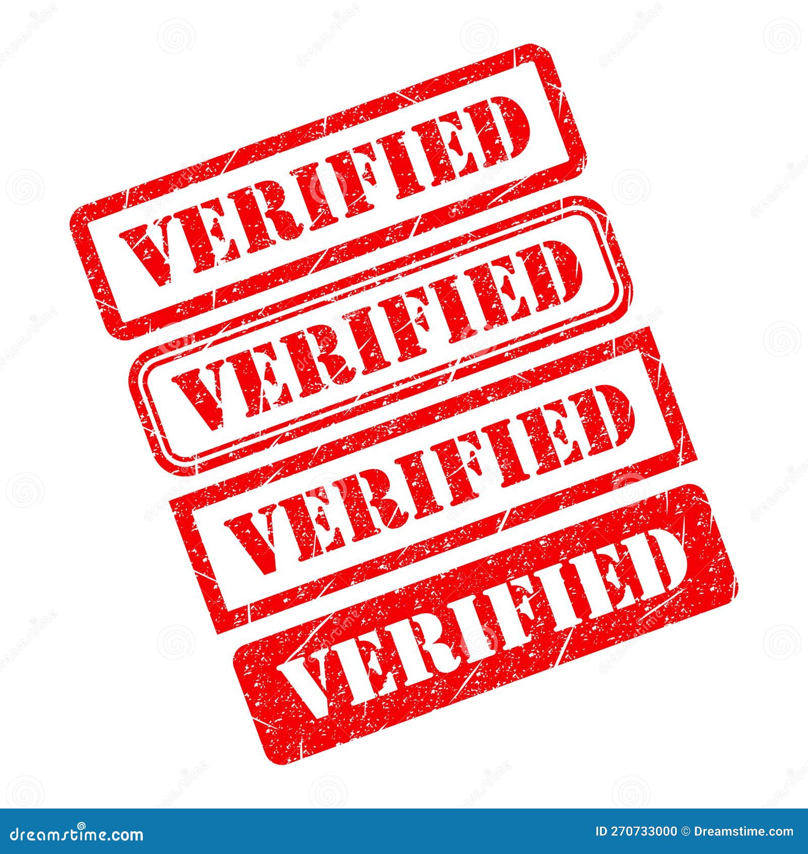 Set of Verified Stamp Symbol, Label Sticker Sign Button, Text Banner ...