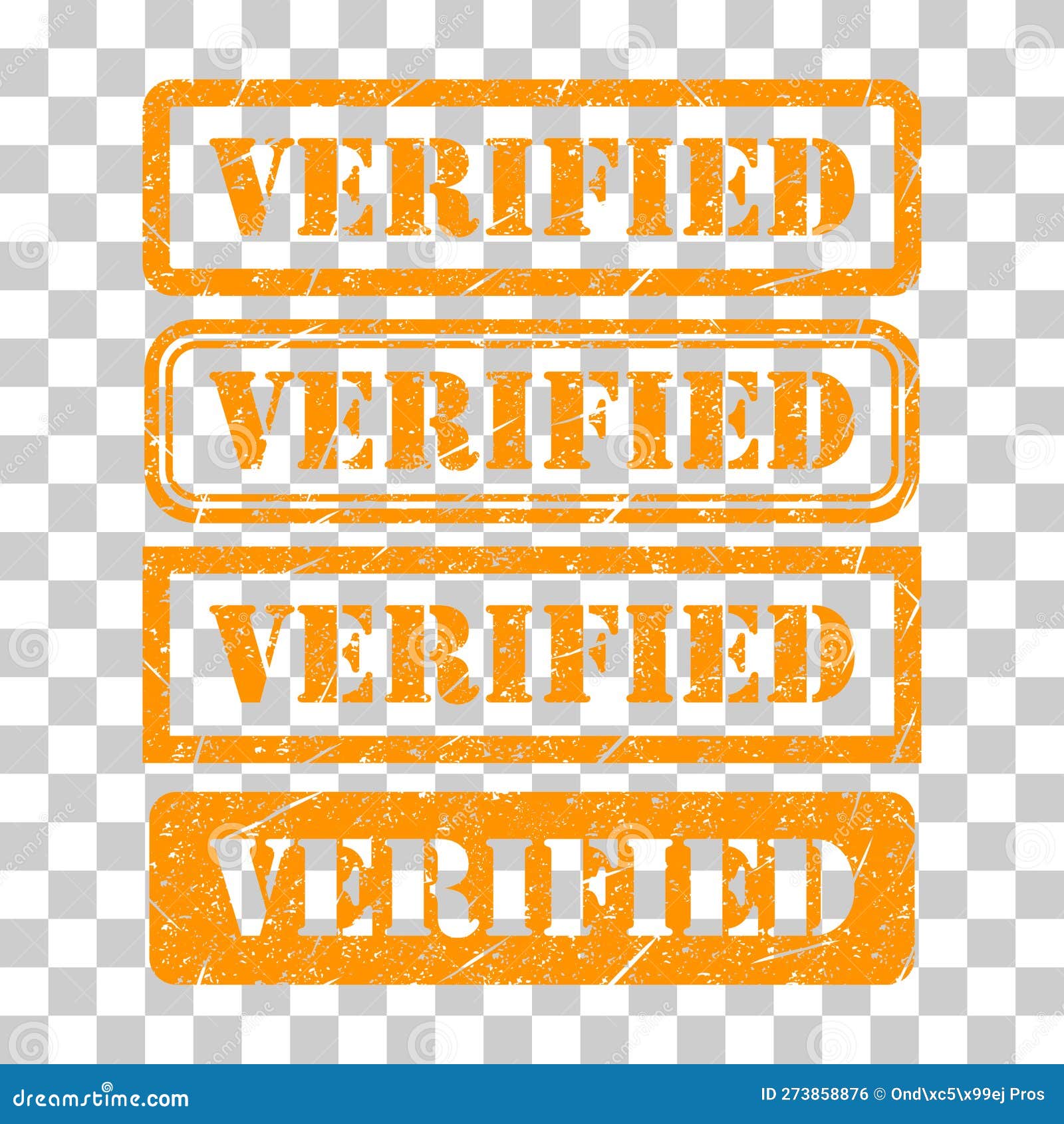 Set of Verified Stamp Symbol, Label Sticker Sign Button, Text Banner ...