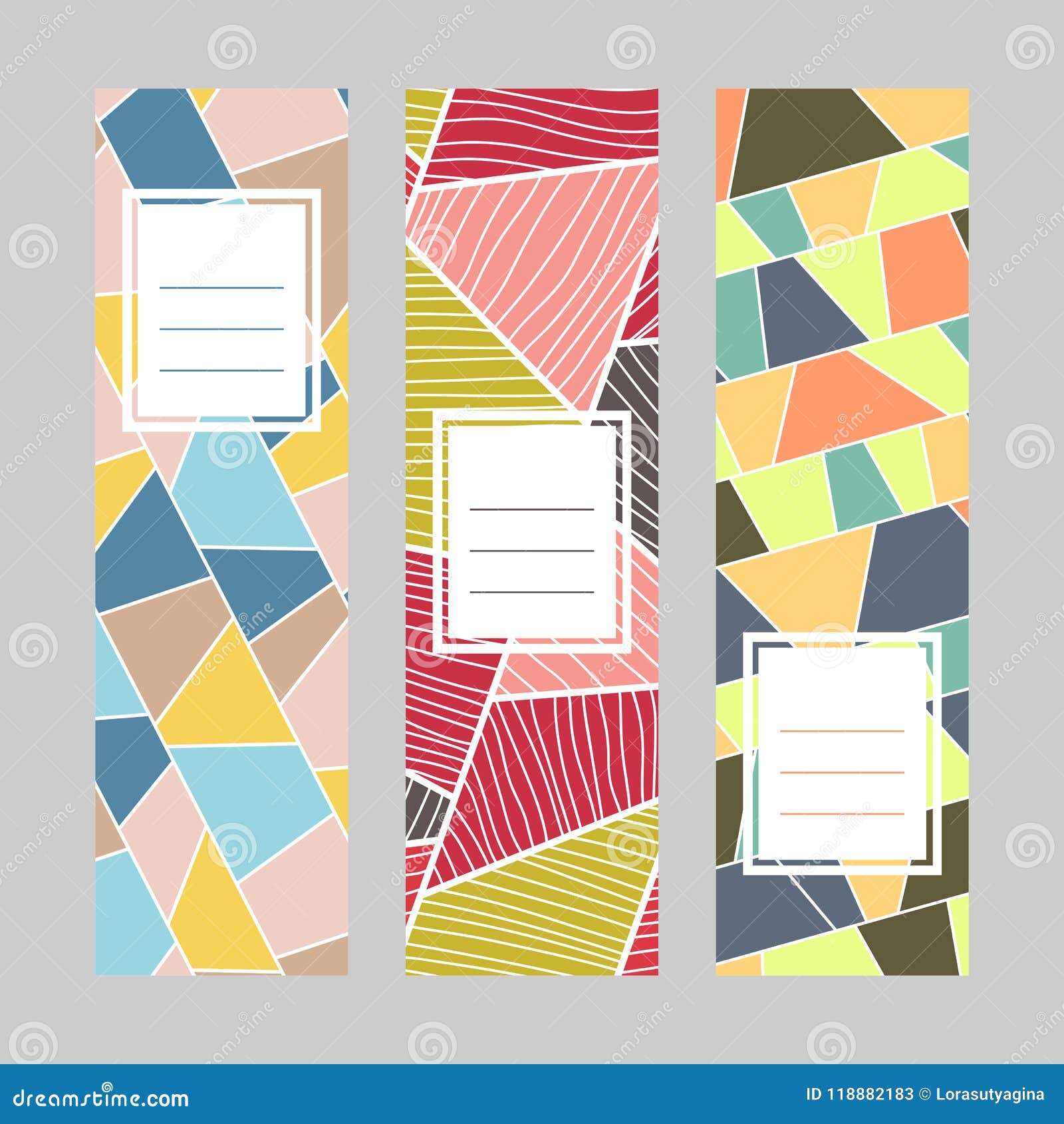 Set of Vertical Banners. Text Frame. Abstract. Stock Vector ...