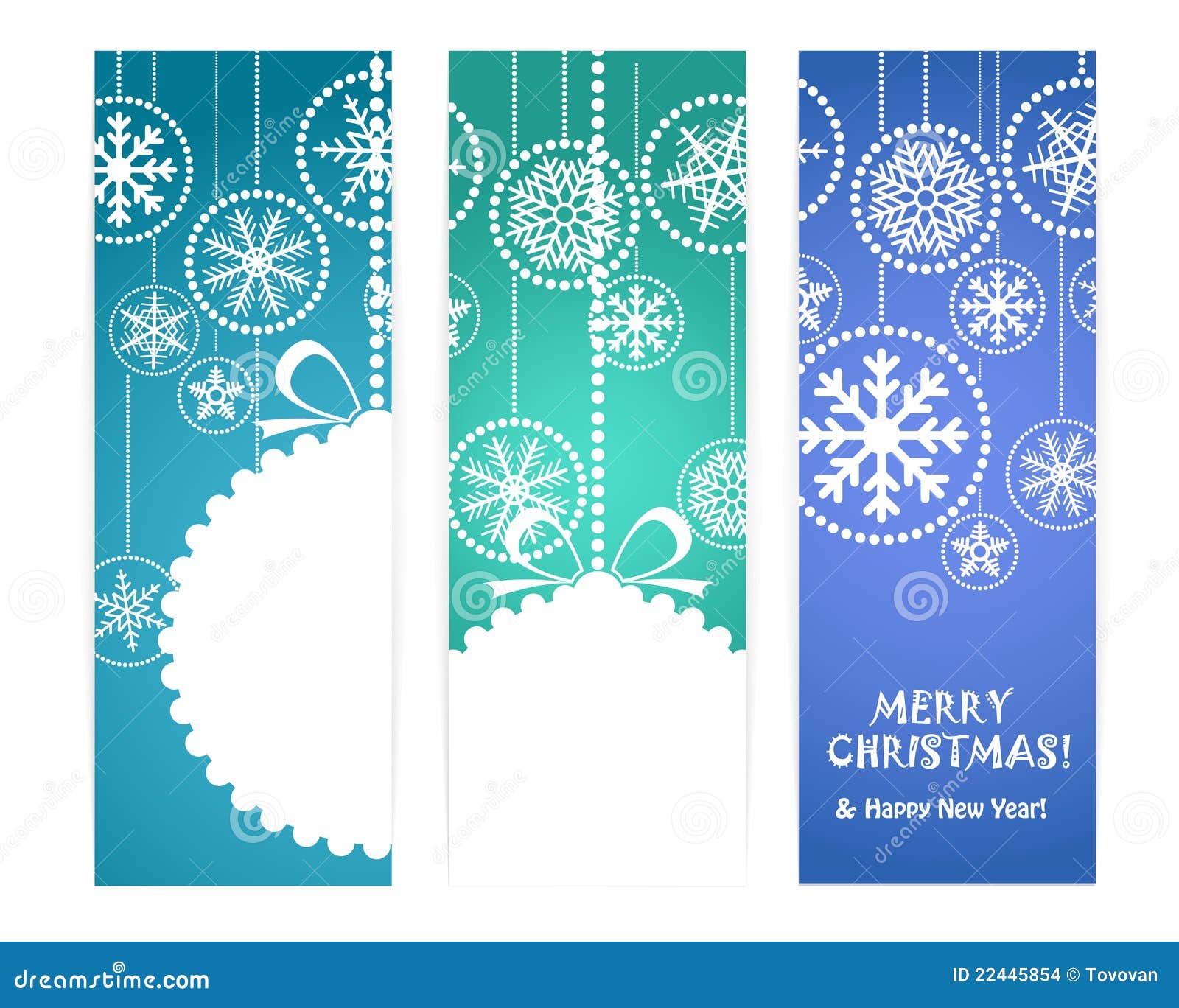 Set of Vertical Christmas Vector Banners Stock Vector - Illustration of ...