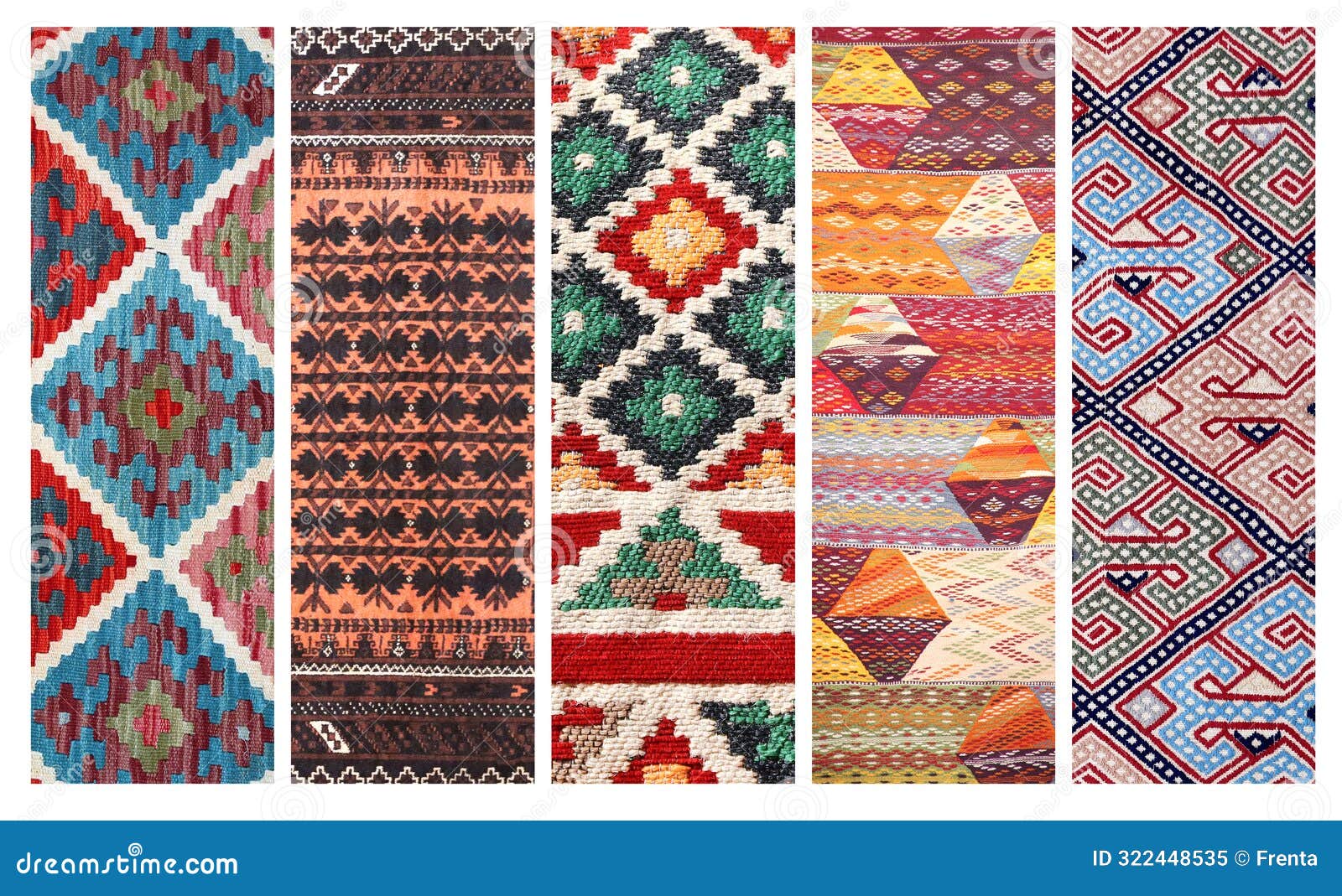 Set of Vertical or Horizontal Banners with Textures of Berber ...