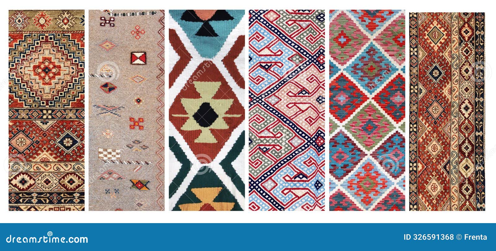 Set of Vertical or Horizontal Banners with Textures of Berber ...