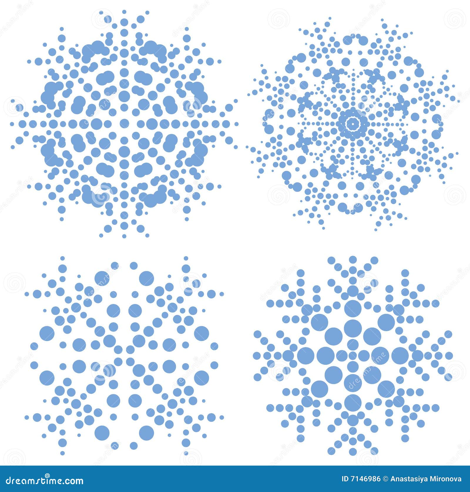 Set of Very Modern Snowflakes Stock Vector - Illustration of monochrome ...