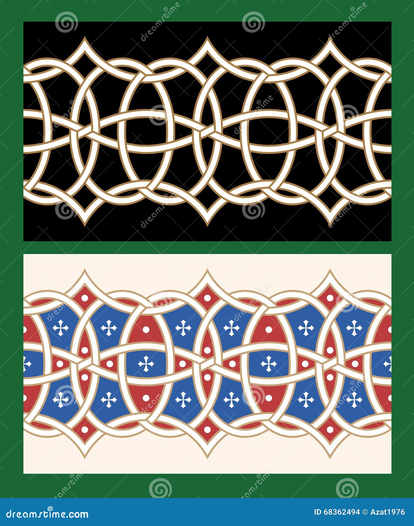 Set of Victorian Borders stock vector. Illustration of border - 68362494