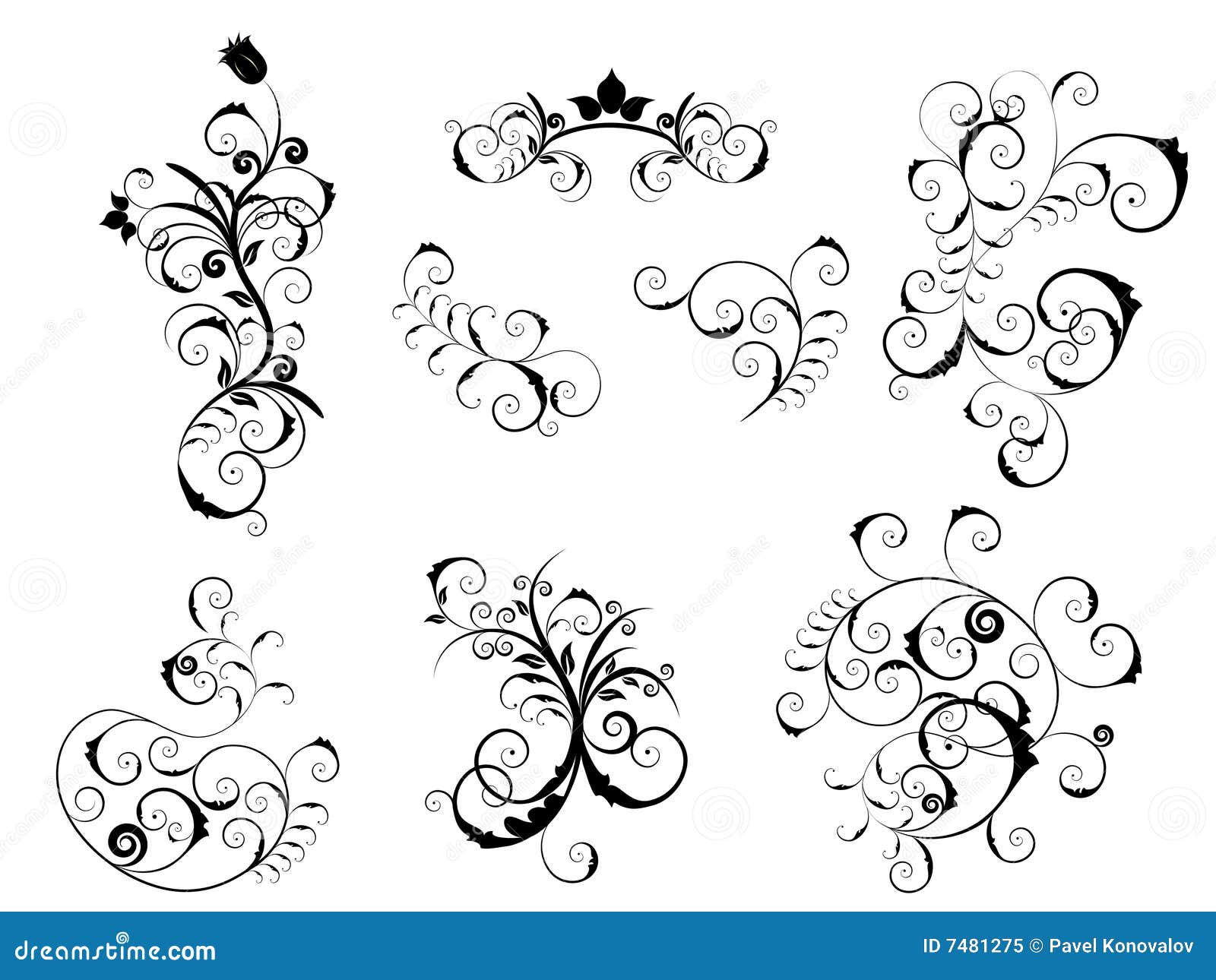 Set of victorian elements stock vector. Illustration of celebration ...