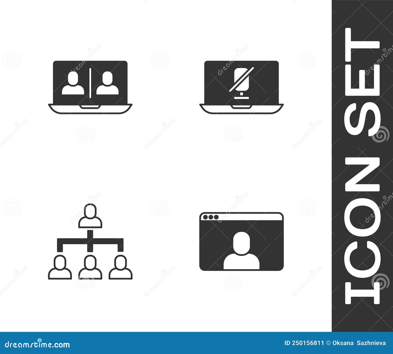 Set Video Chat Conference, , Hierarchy Organogram Chart and Mute ...