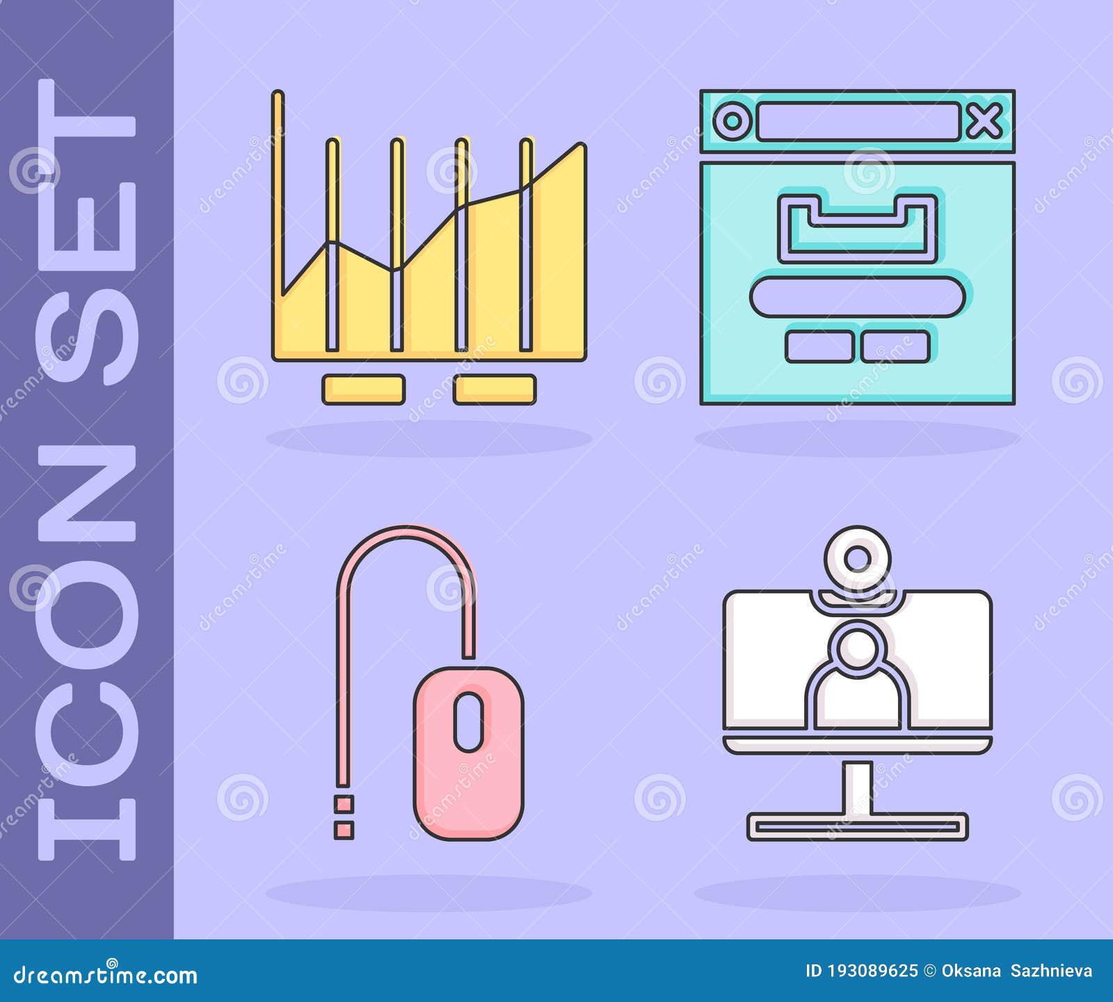 Infographic Computer Engineering. Futuristic Sci-Fi Glowing HUD Element ...