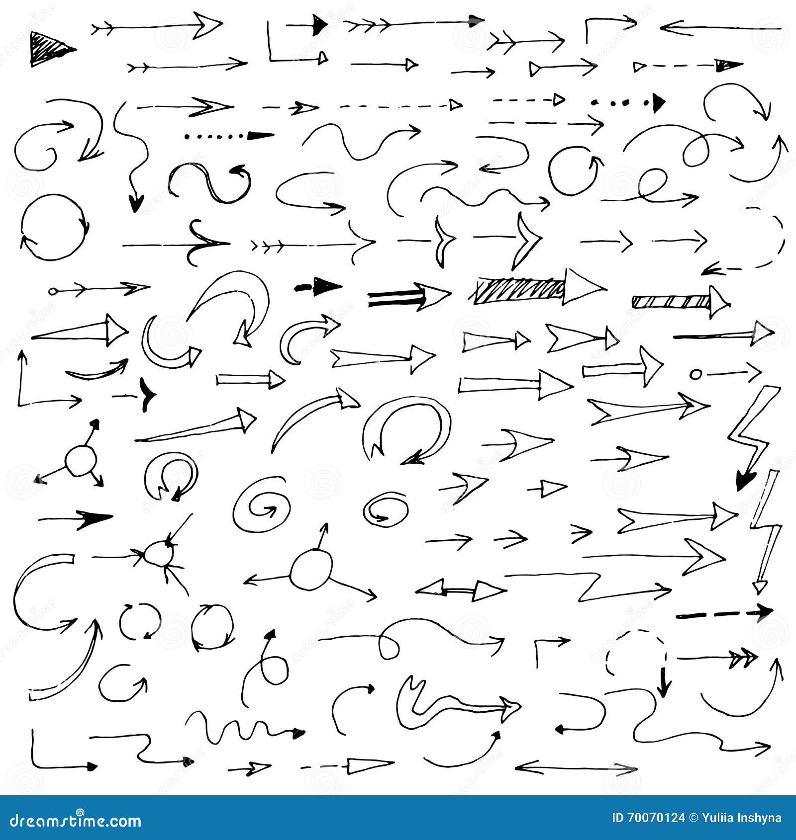 Vintage Arrows Or Cursors Cartoon Vector | CartoonDealer.com #26398991