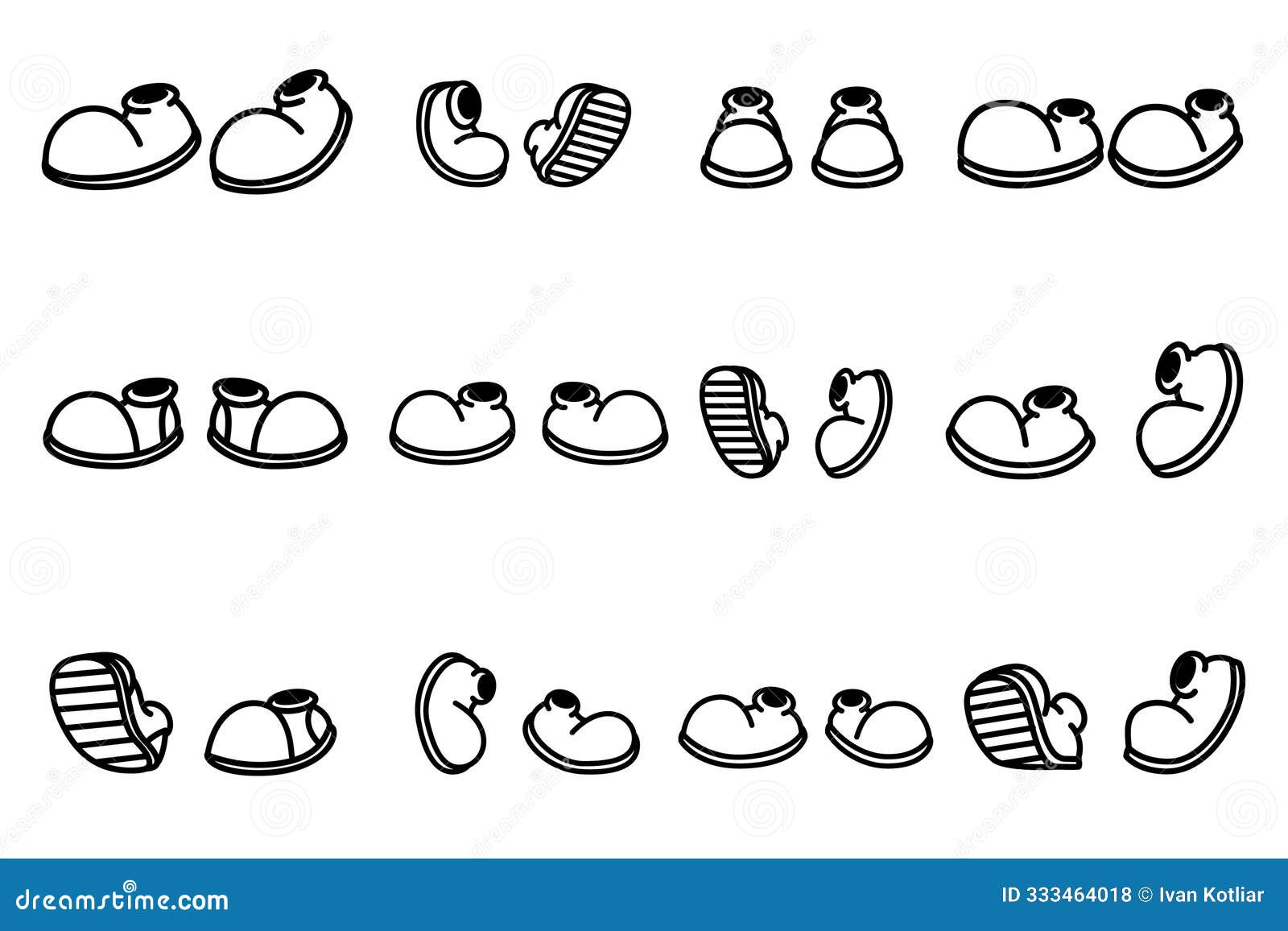 Retro Poses Of Cartoon Housewife - Collection Of Concepts Vector ...