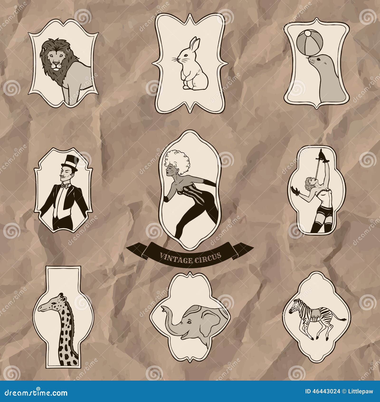 Circus Characters. Clowns And Mimes Comedy Performing, Performance ...