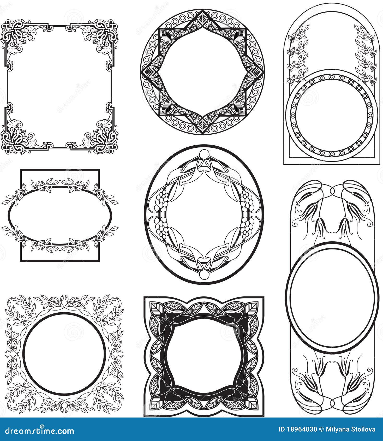 Secession Frame Vector Illustration | CartoonDealer.com #22251736