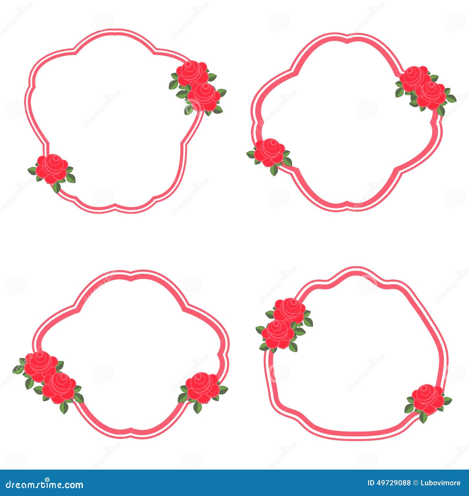 Set of Vintage Frames and Modern Labels Stock Vector - Illustration of ...