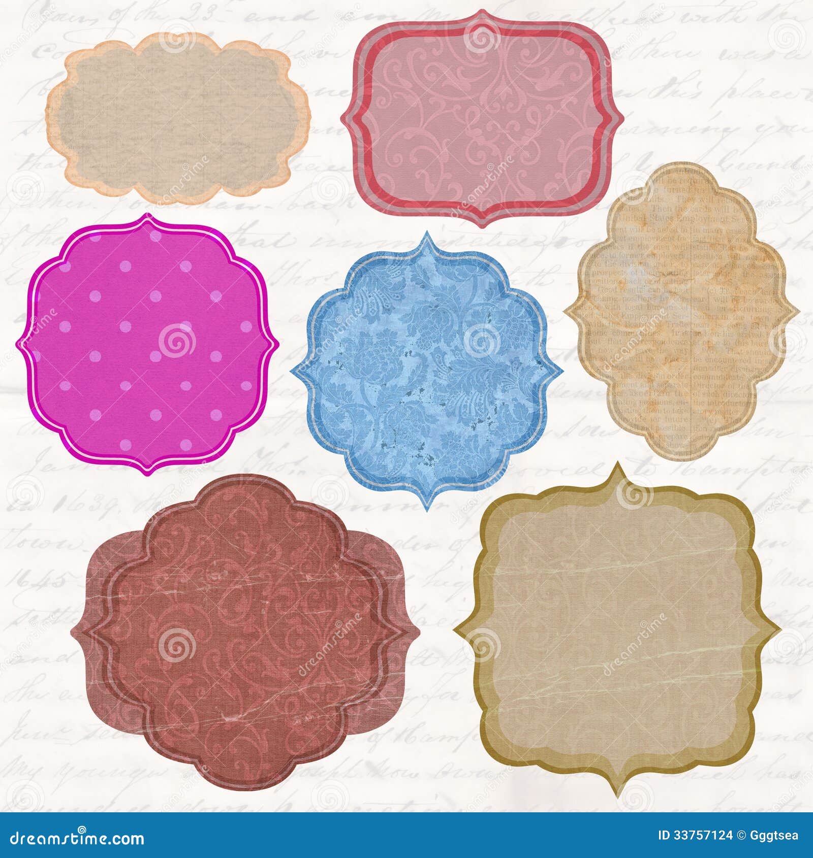 Red Labels Cartoon Vector | CartoonDealer.com #57588563