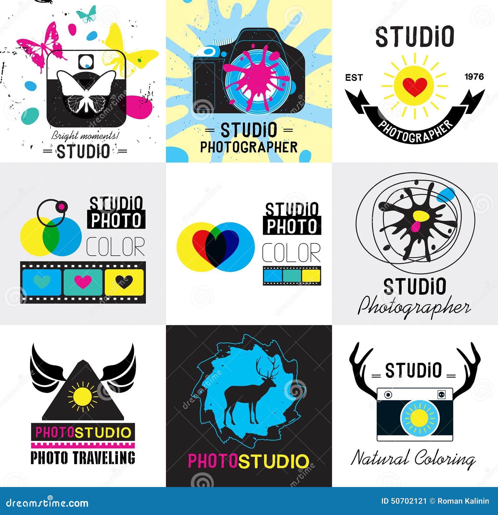 Set Studio Logo Design Stock Illustrations – 22,884 Set Studio Logo ...