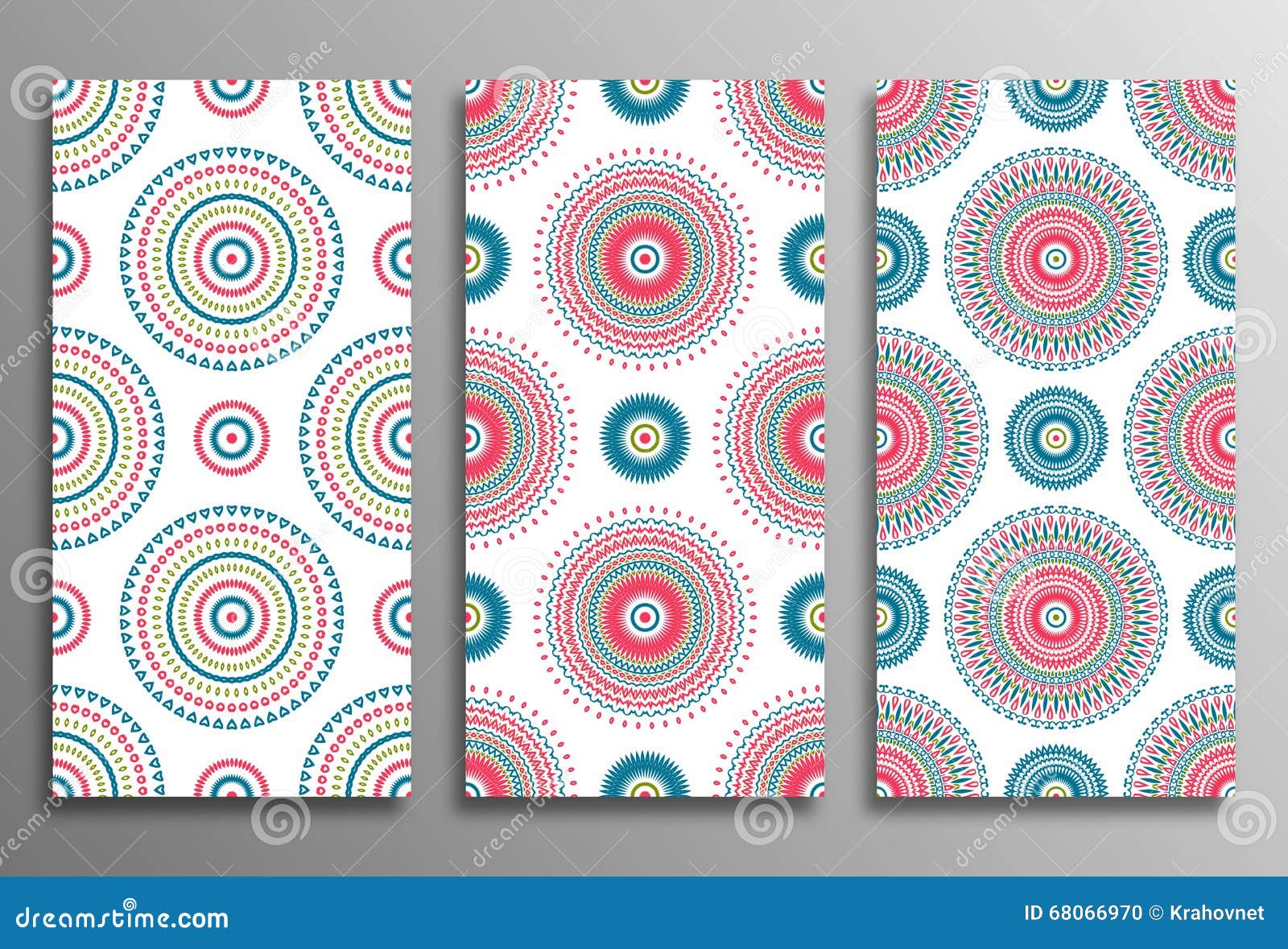 Set Vintage Universal Different Seamless Eastern Patterns (tiling ...