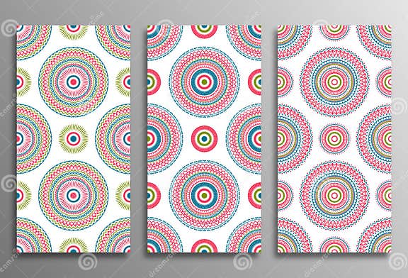 Set Vintage Universal Different Seamless Eastern Patterns (tiling ...